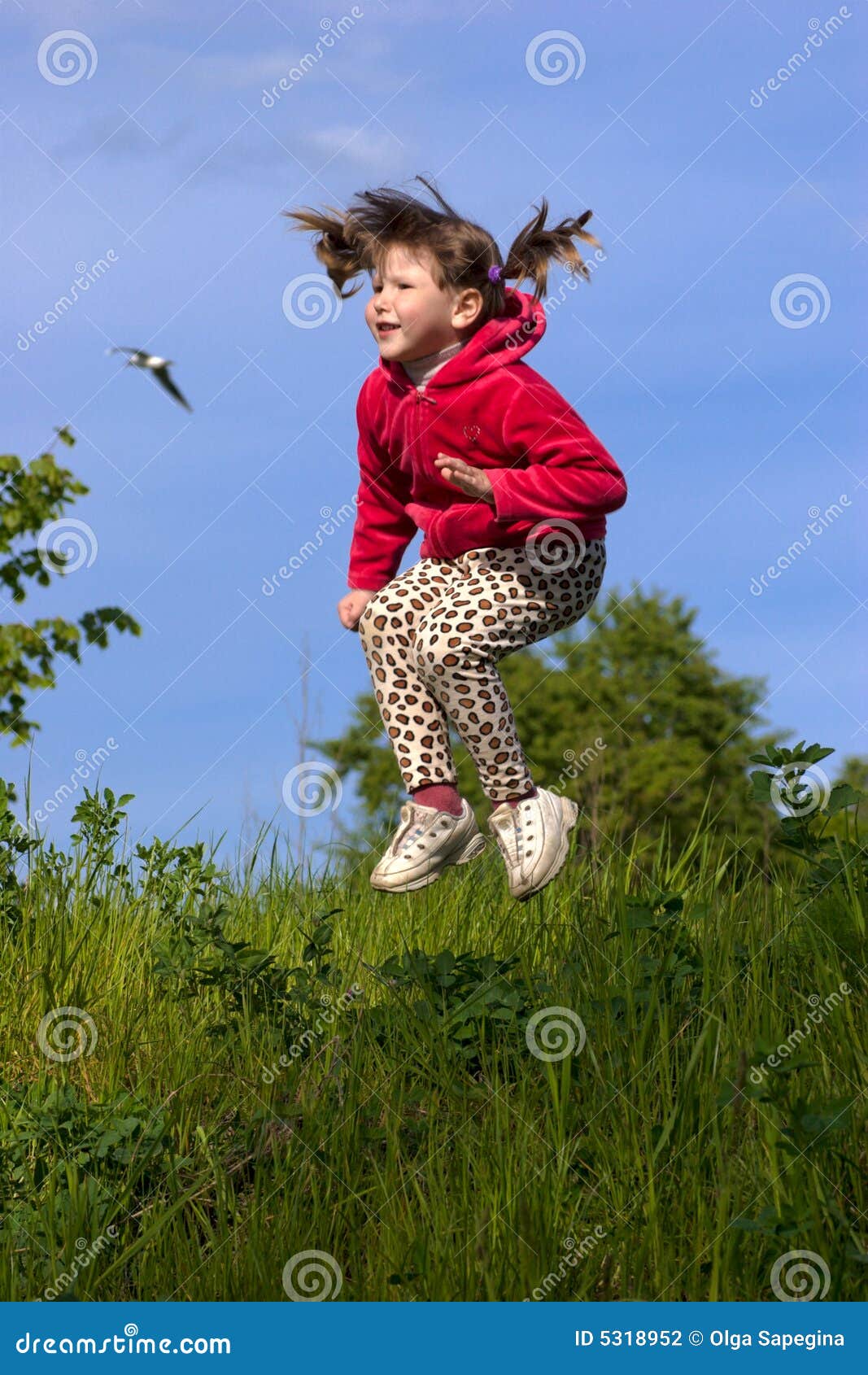 Jumping kid stock photo. Image of jump, high, child, beautiful - 5318952