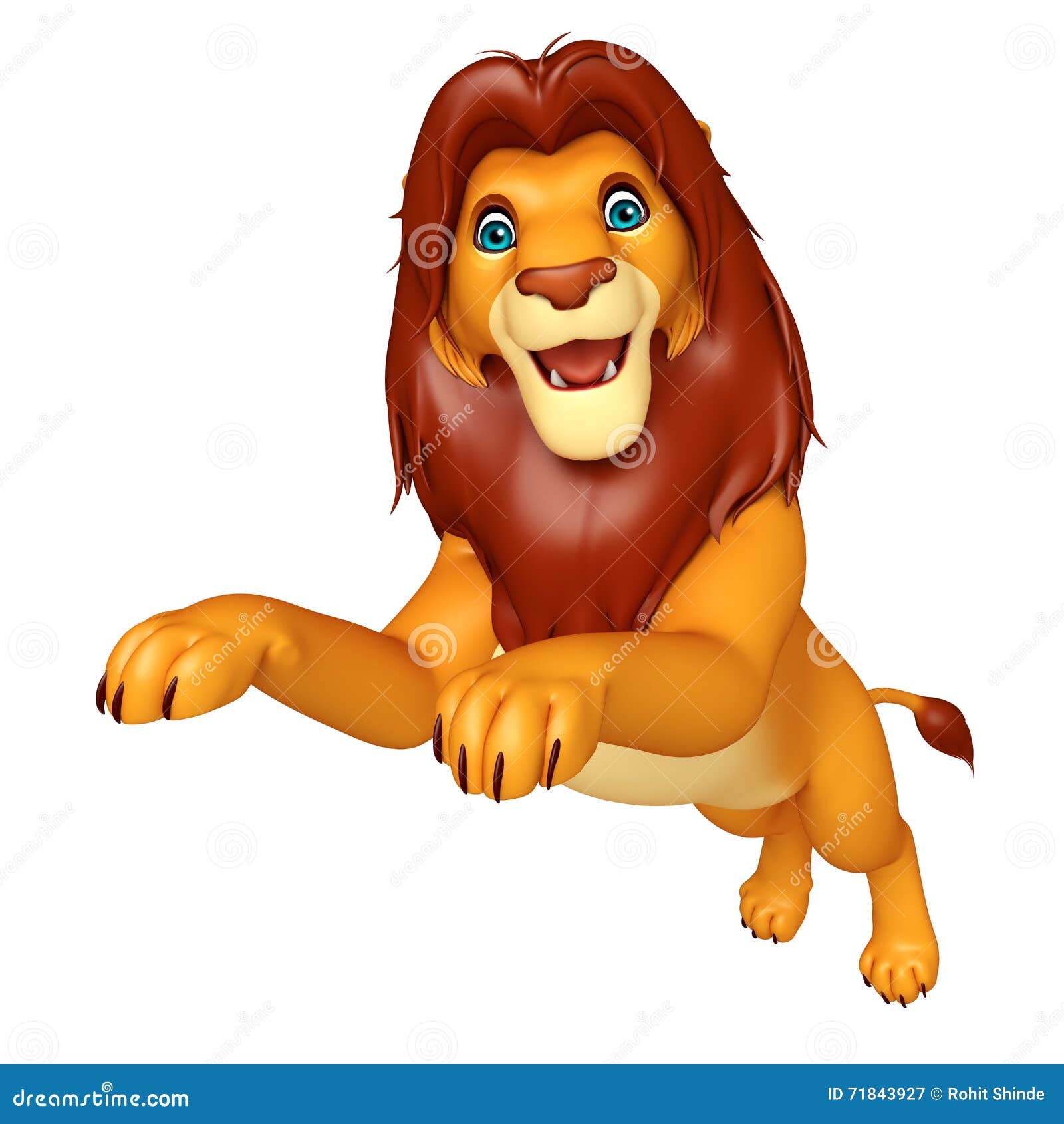 Lion Cartoon Jumping | CartoonDealer.com #45746257