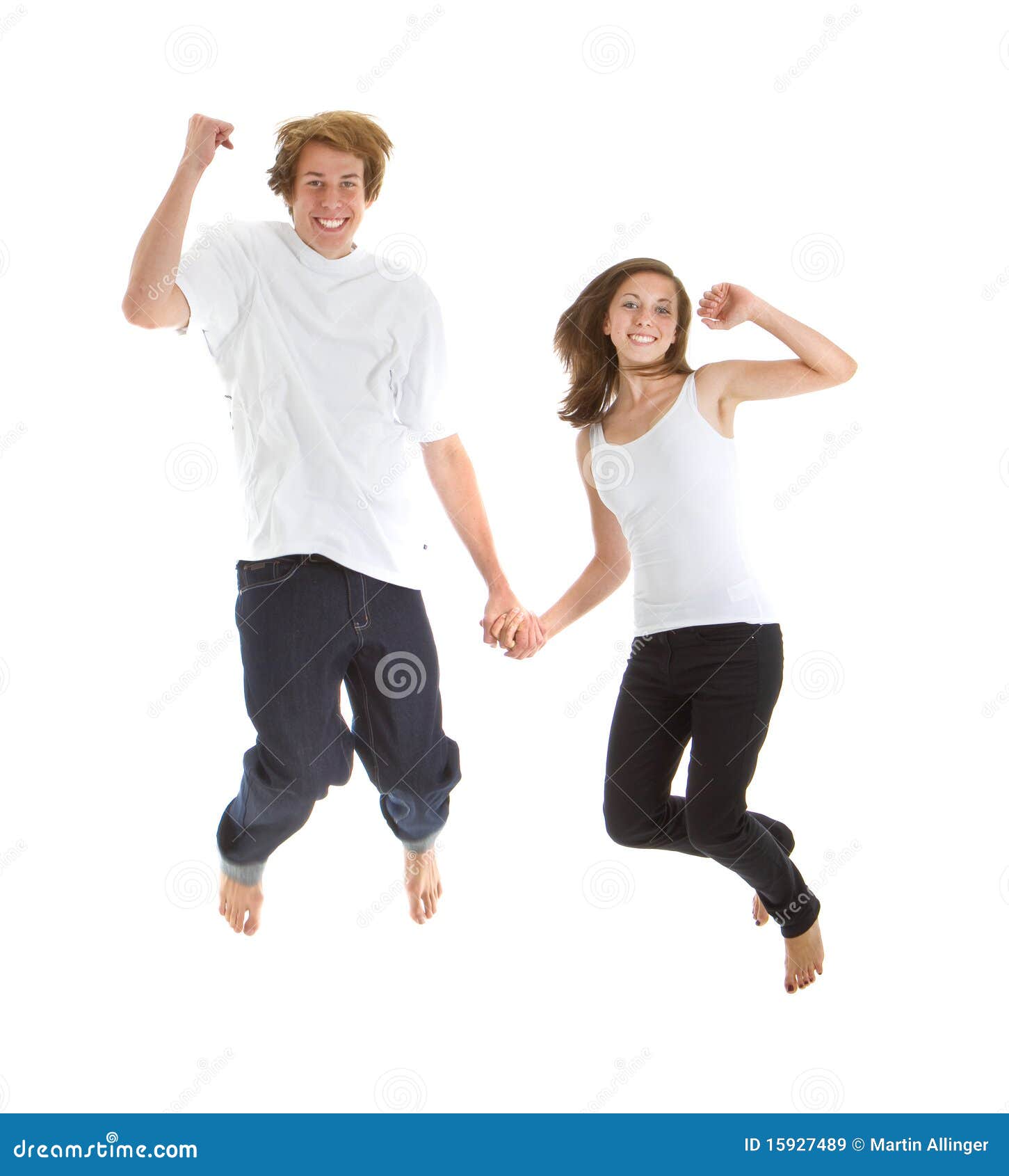 Jumping in love stock image. Image of hair, female, group - 15927489