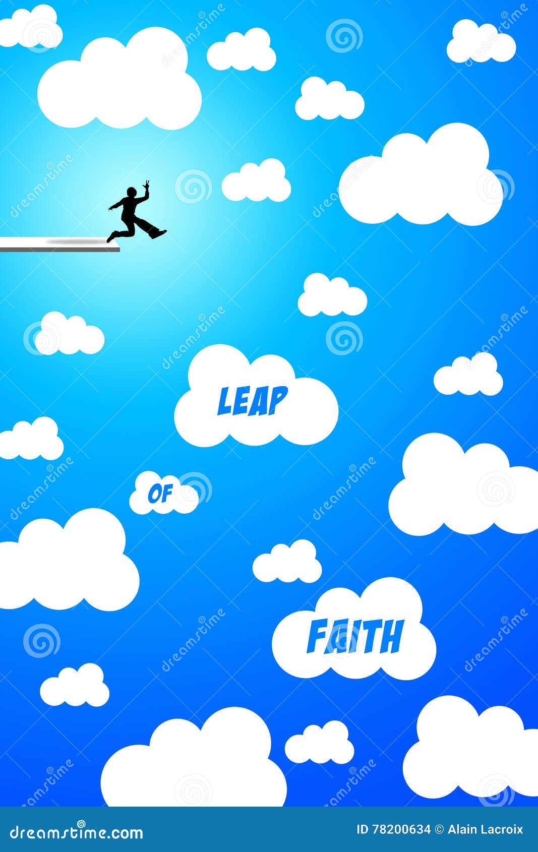 Leap Of Faith Royalty-Free Illustration | CartoonDealer.com #3001020