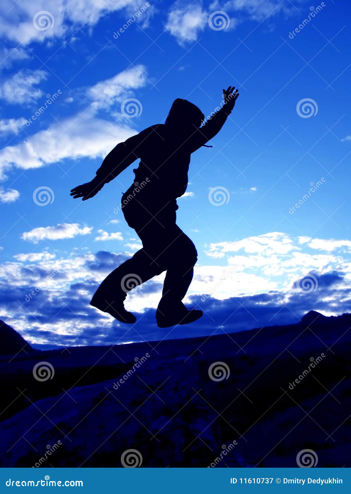Jumping man stock image. Image of active, happy, altai - 11610737