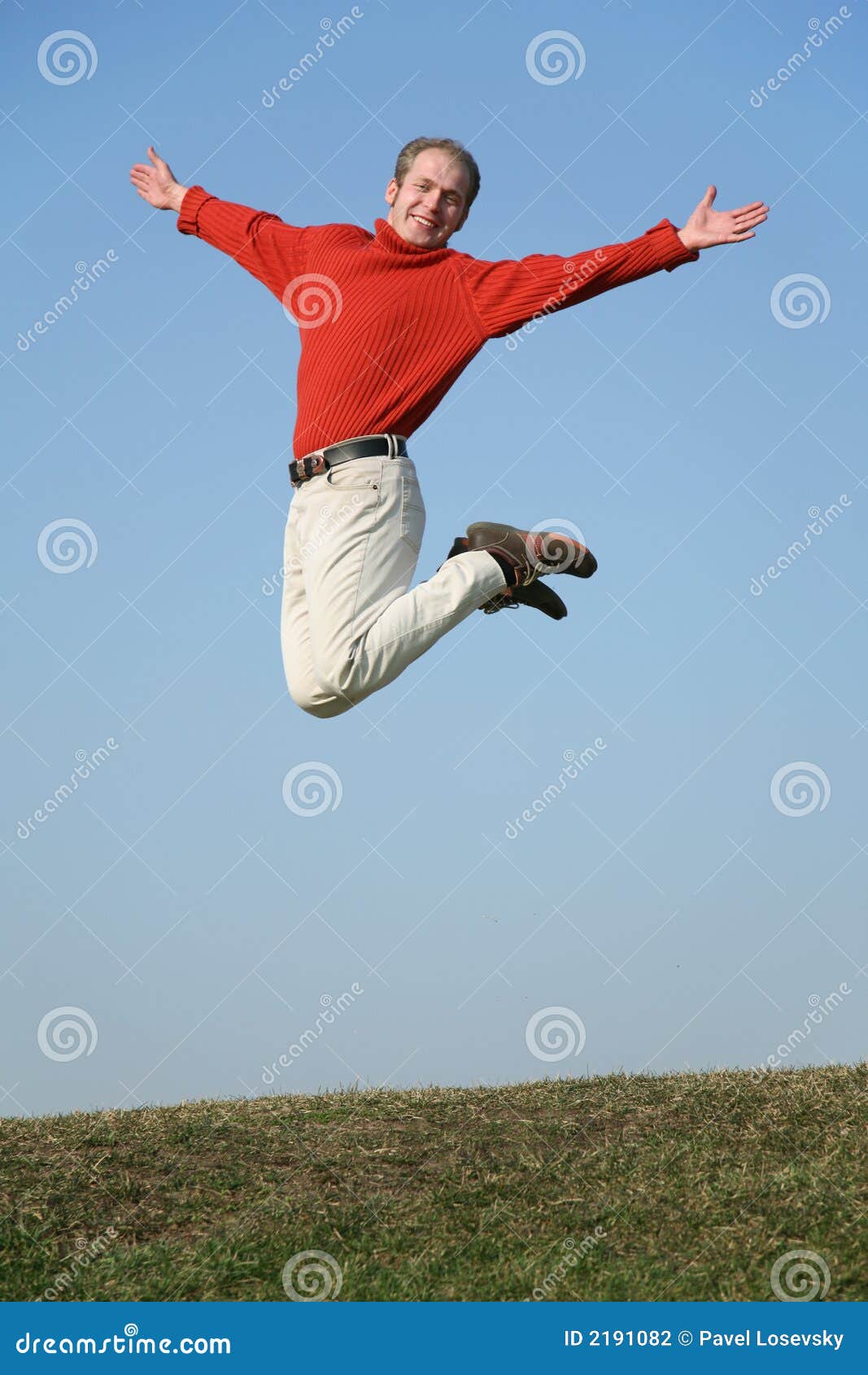 Jumping man stock photo. Image of girl, exercising, gymnastics - 2191082