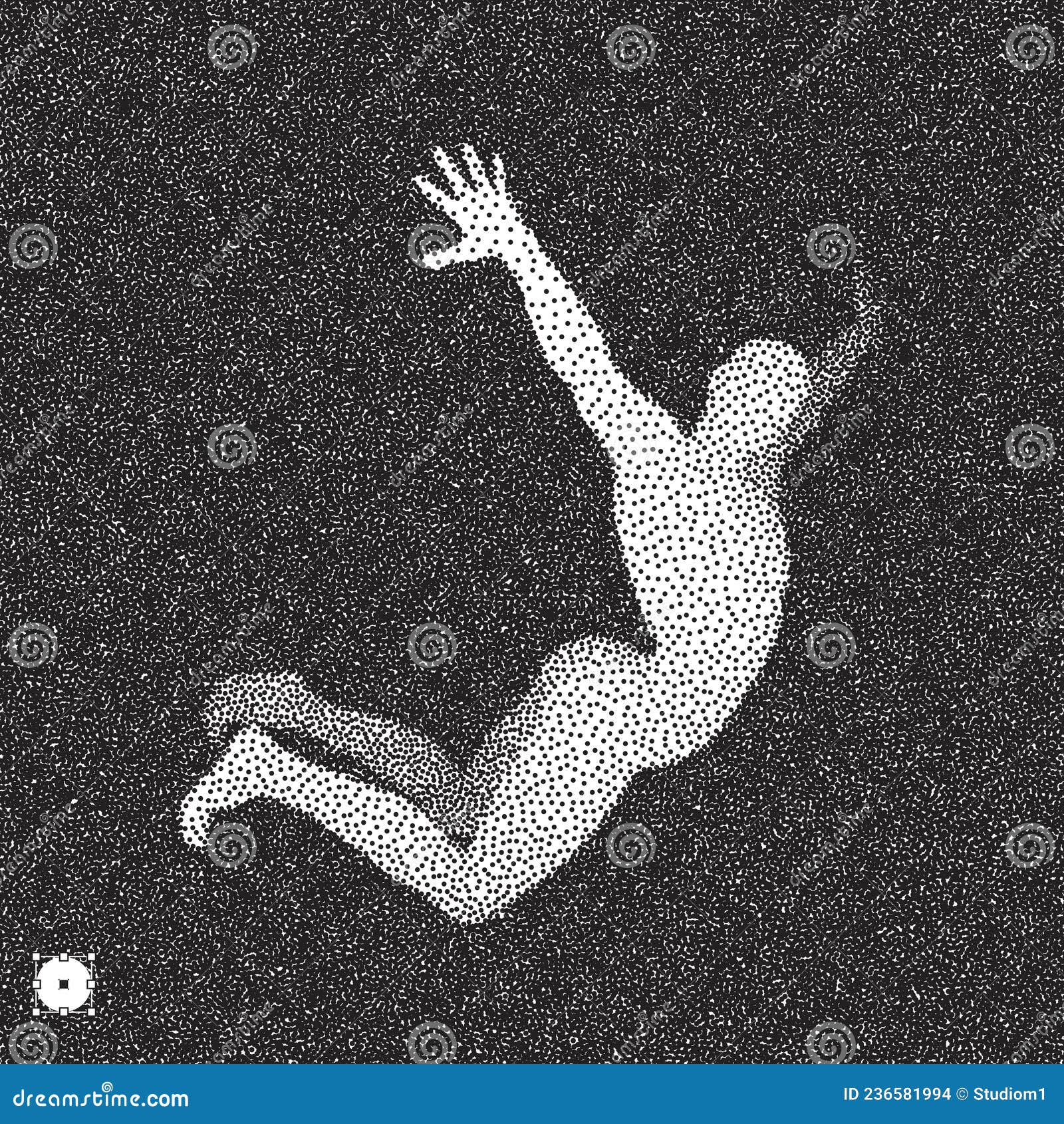 Jumping Man. 3D Model Of Man. Human Body Model Vector Illustration ...