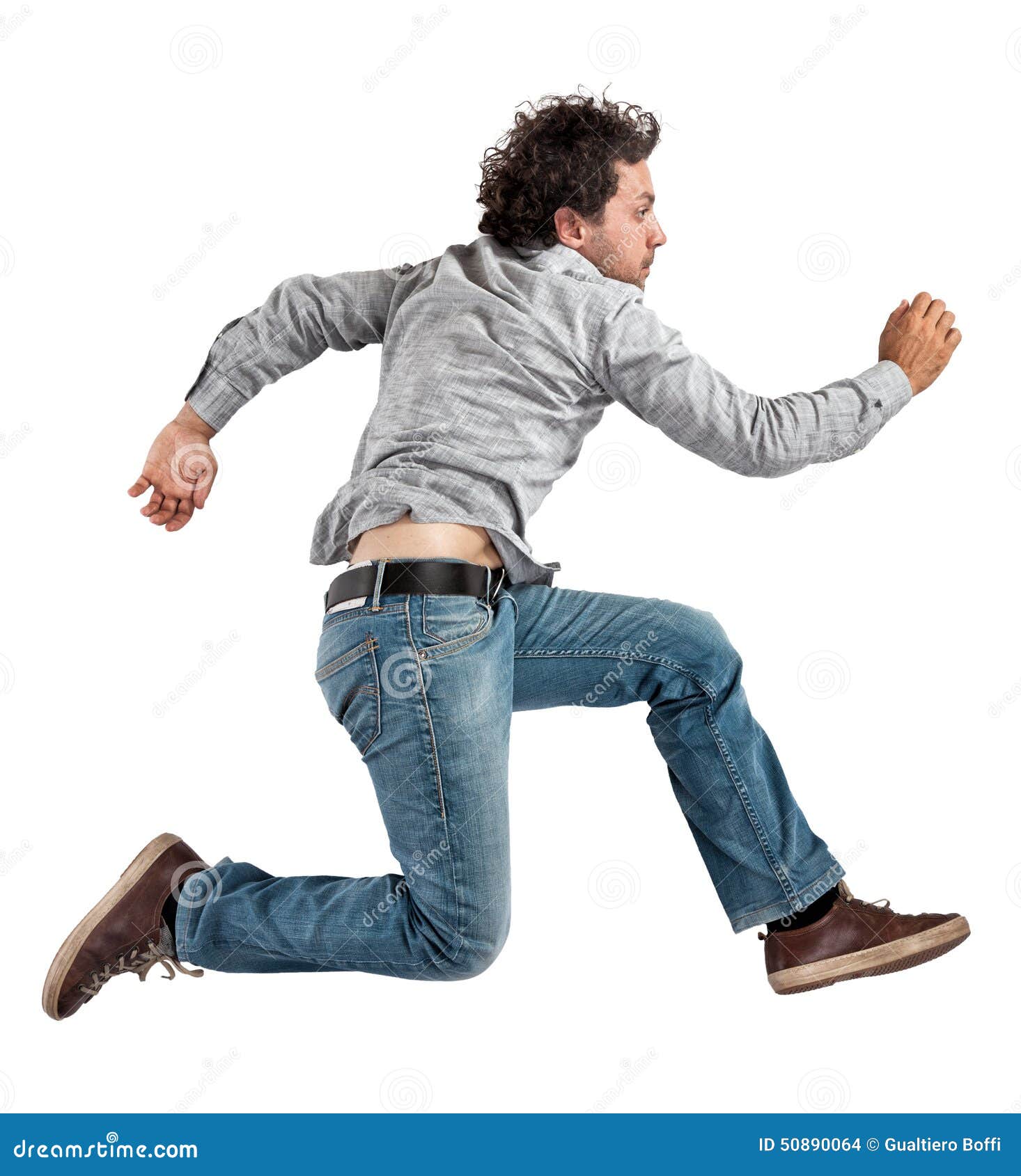 Jumping man stock photo. Image of action, jump, casual - 50890064