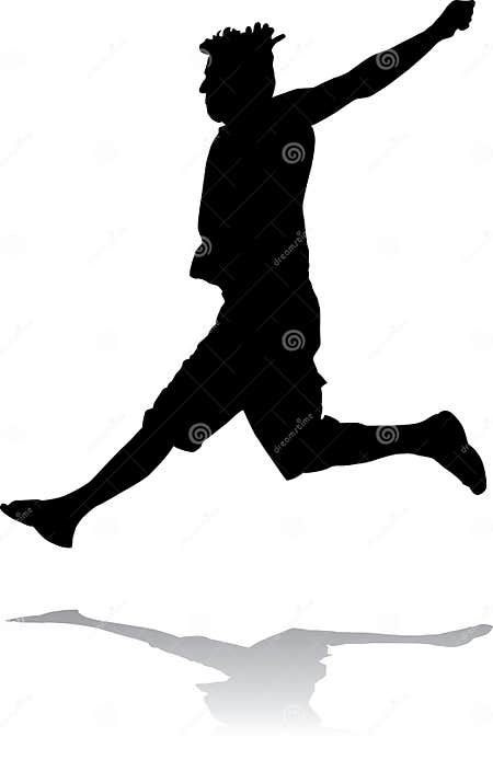 Jumping man, vector stock vector. Illustration of clipart - 1037218