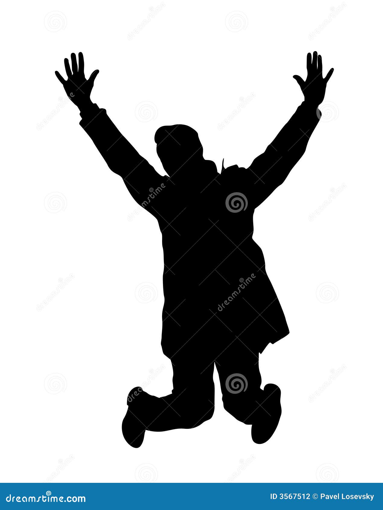 Jumping man vector stock vector. Illustration of activity - 3567512