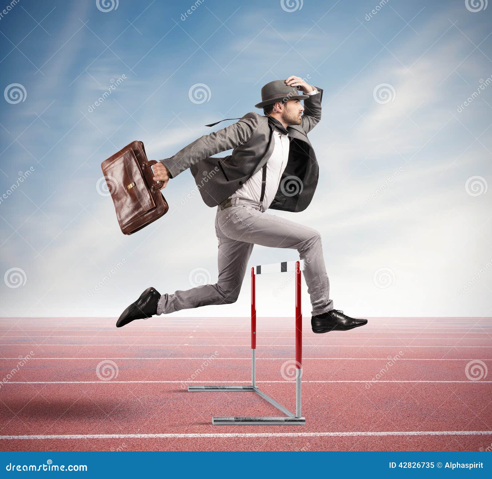 Jumping obstacle stock image. Image of road, overcoming - 42826735