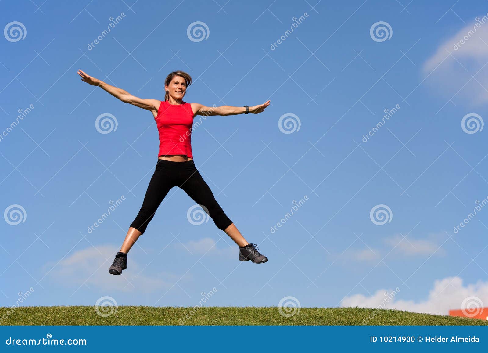 Jumping outdoor stock photo. Image of activity, action - 10214900