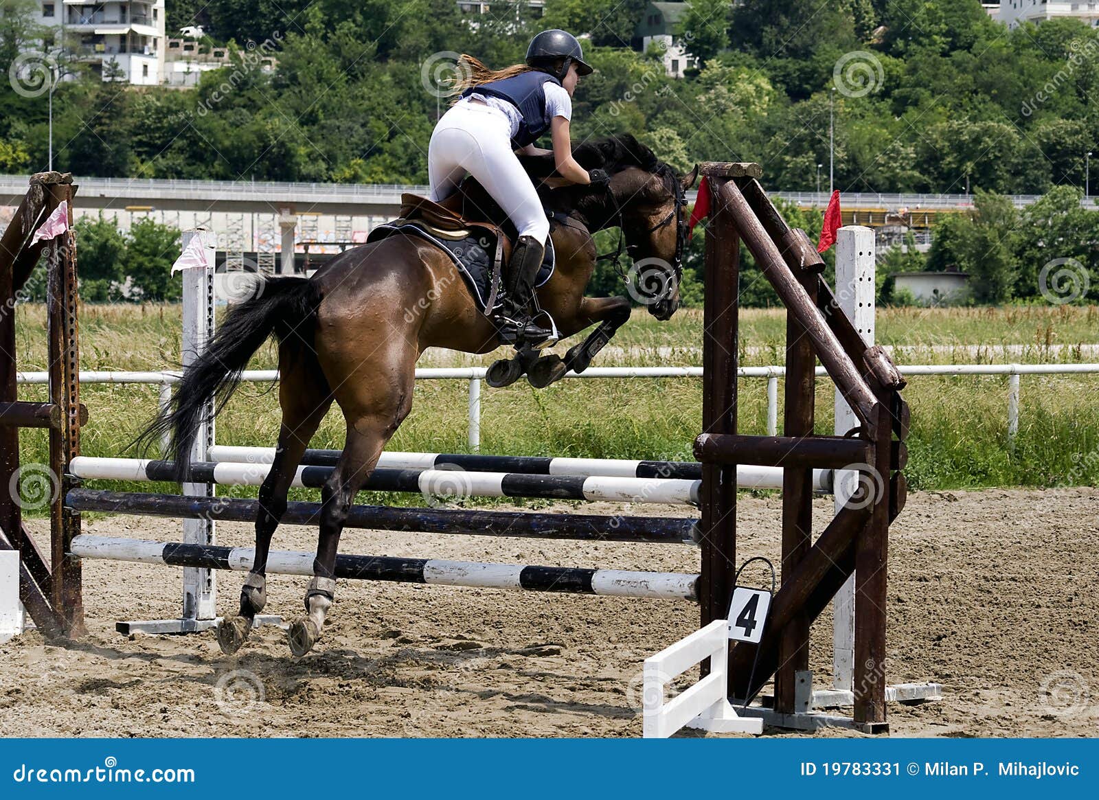 Jumping over the barrier-4 editorial photo. Image of fast - 19783331