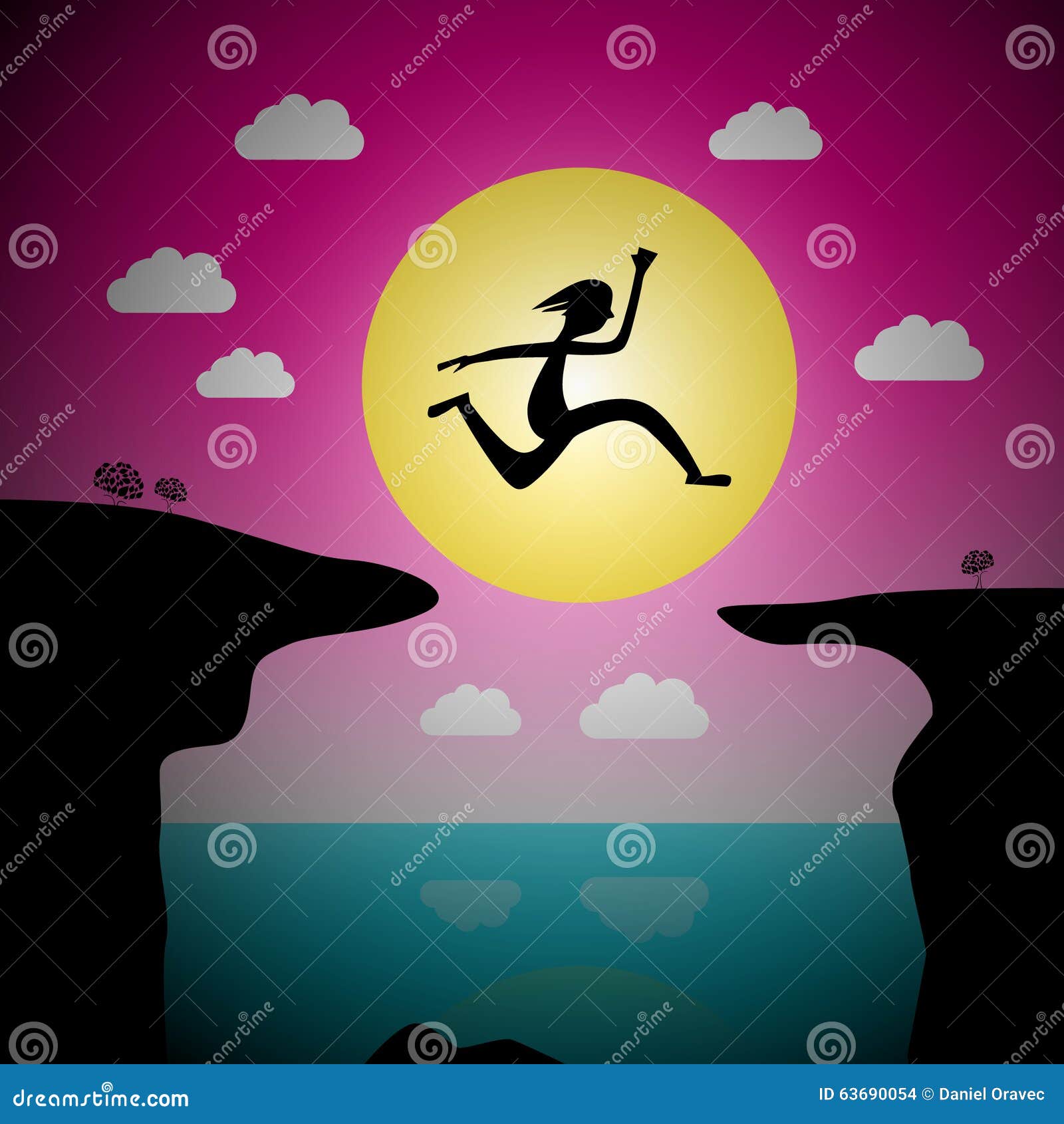 Woman Leap Stock Illustrations – 1,663 Woman Leap Stock Illustrations ...