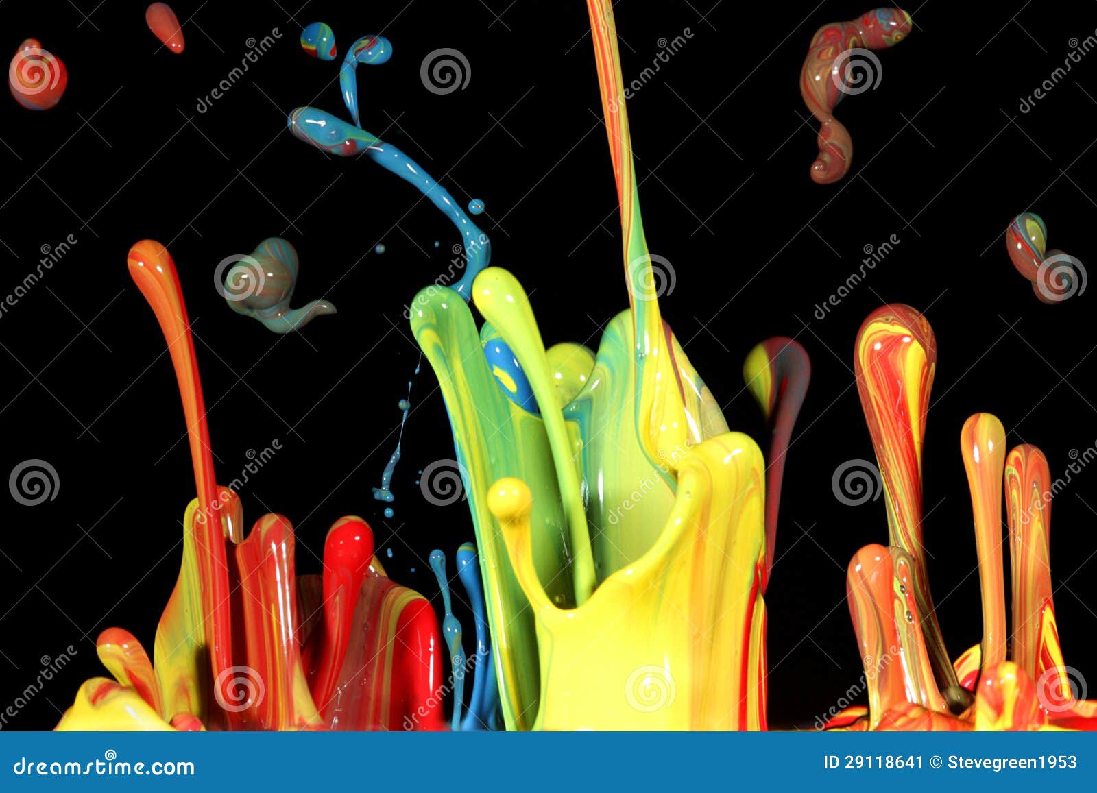 Jumping paint III stock image. Image of paint, droplet - 29118641