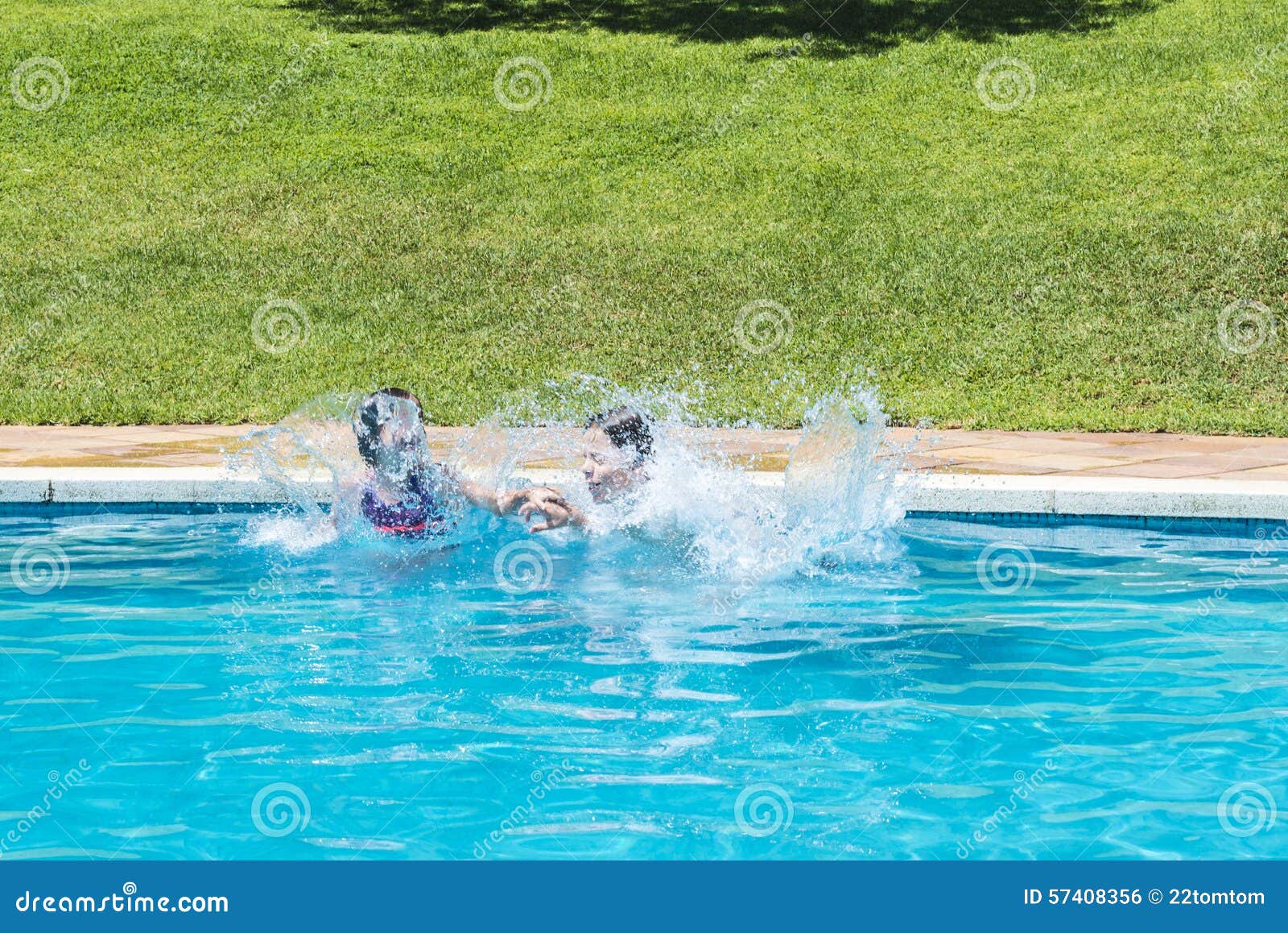 Jumping in pump stock photo. Image of carefree, jump - 57408356