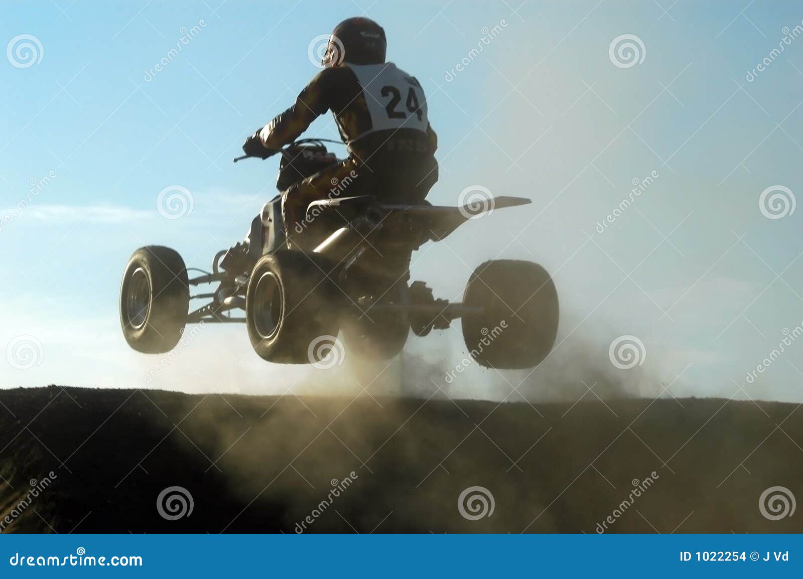 Jumping with a quad stock photo. Image of bike, motorbike - 1022254