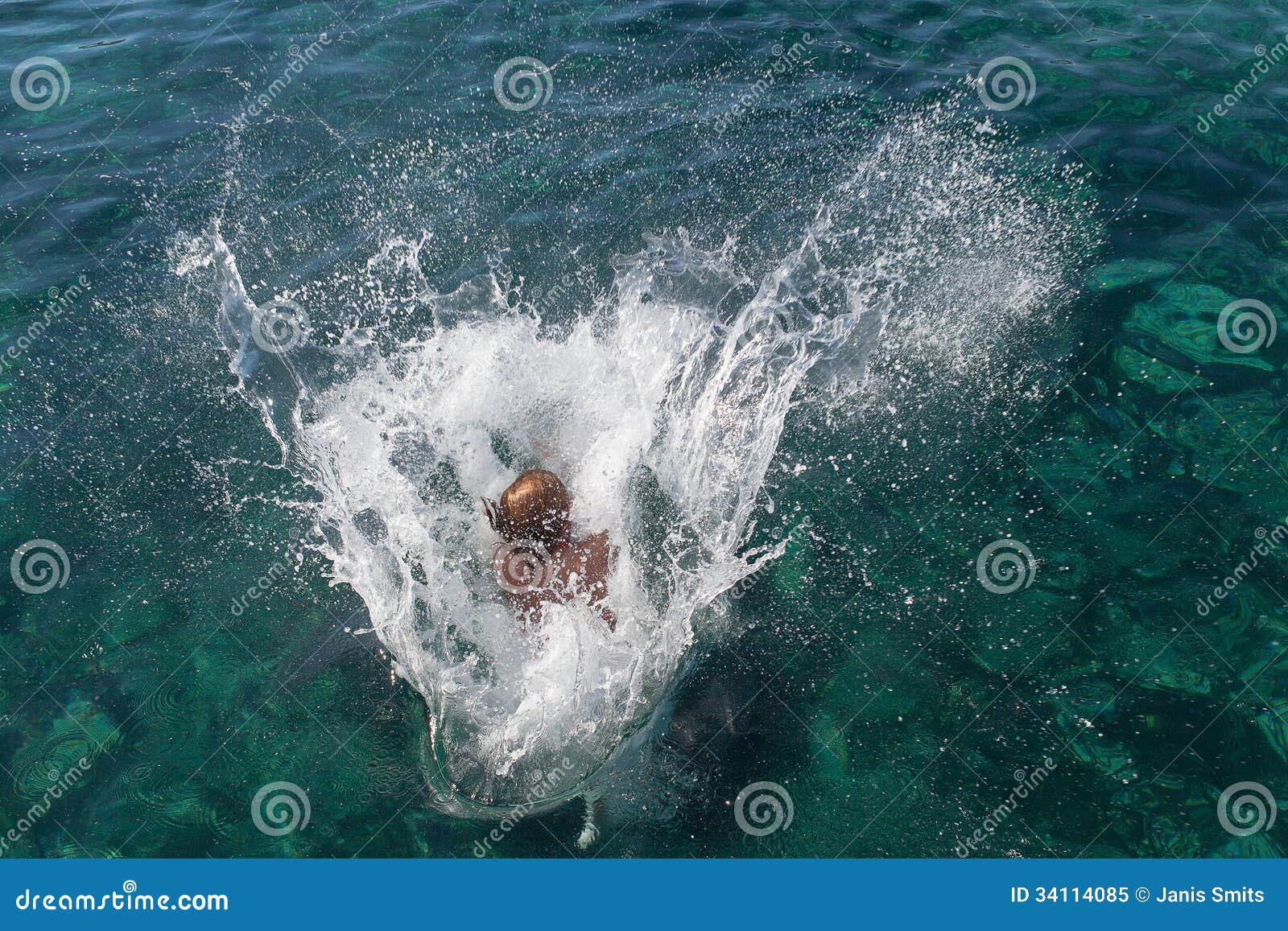 Jumping. stock image. Image of swimming, person, activity - 34114085