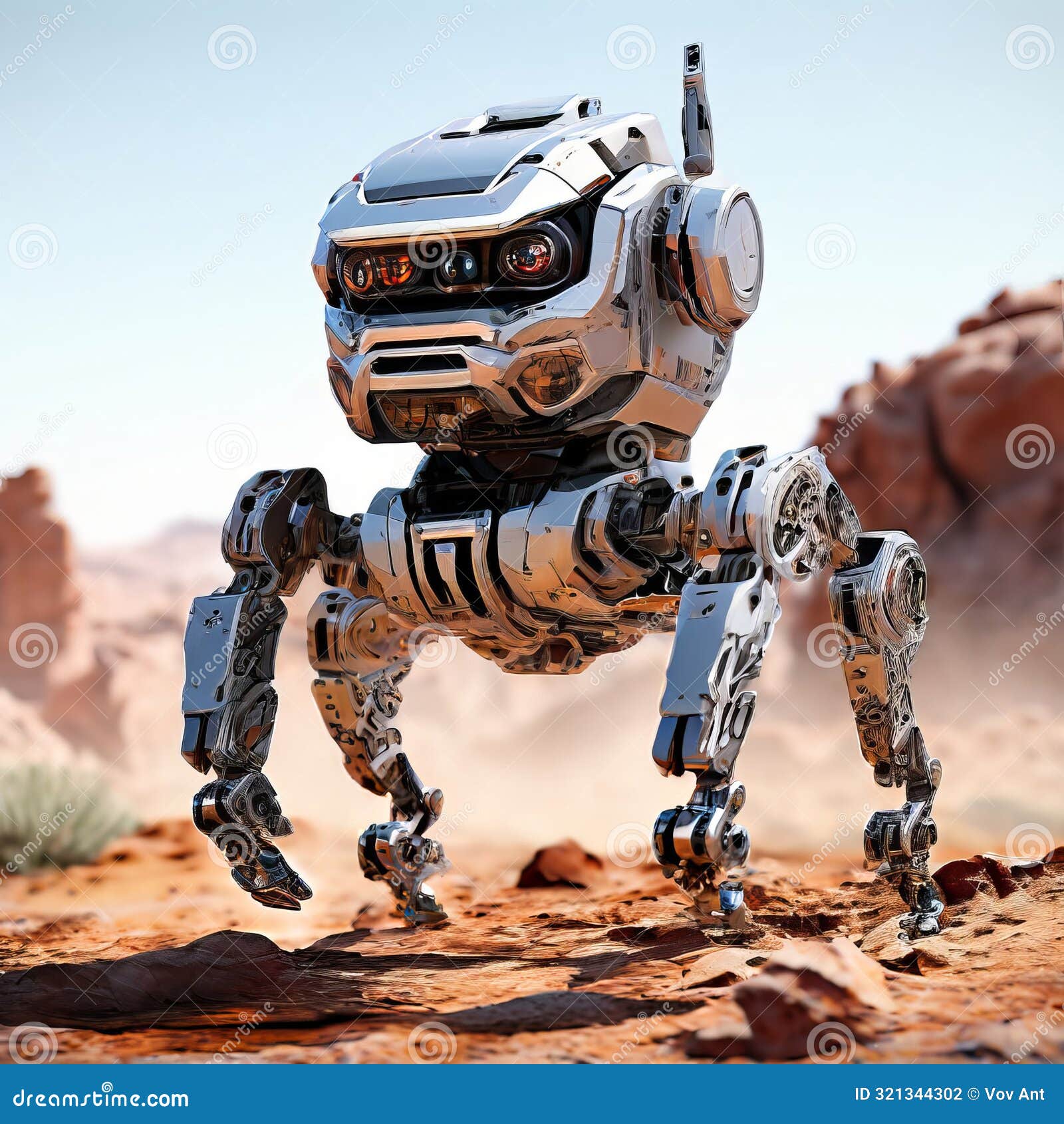 Jumping Robot A Robot Capable Of Jumping And Leaping For Taskss Royalty ...