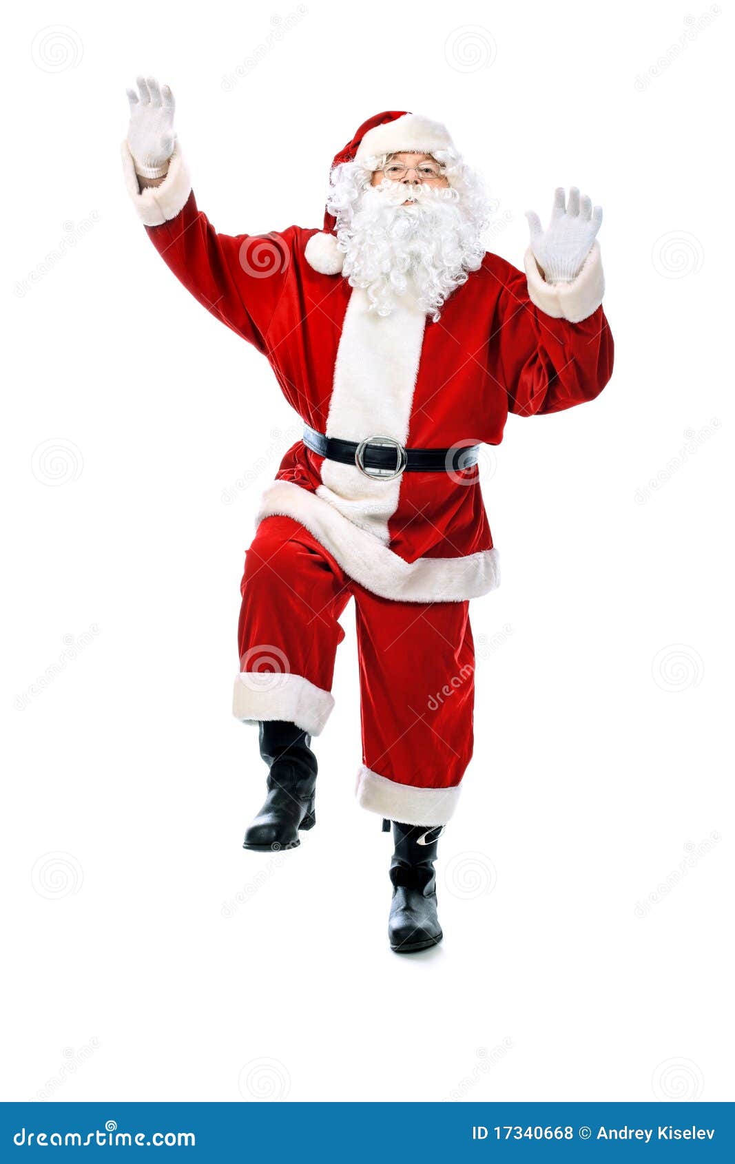 Jumping santa stock photo. Image of father, holiday, portrait - 17340668