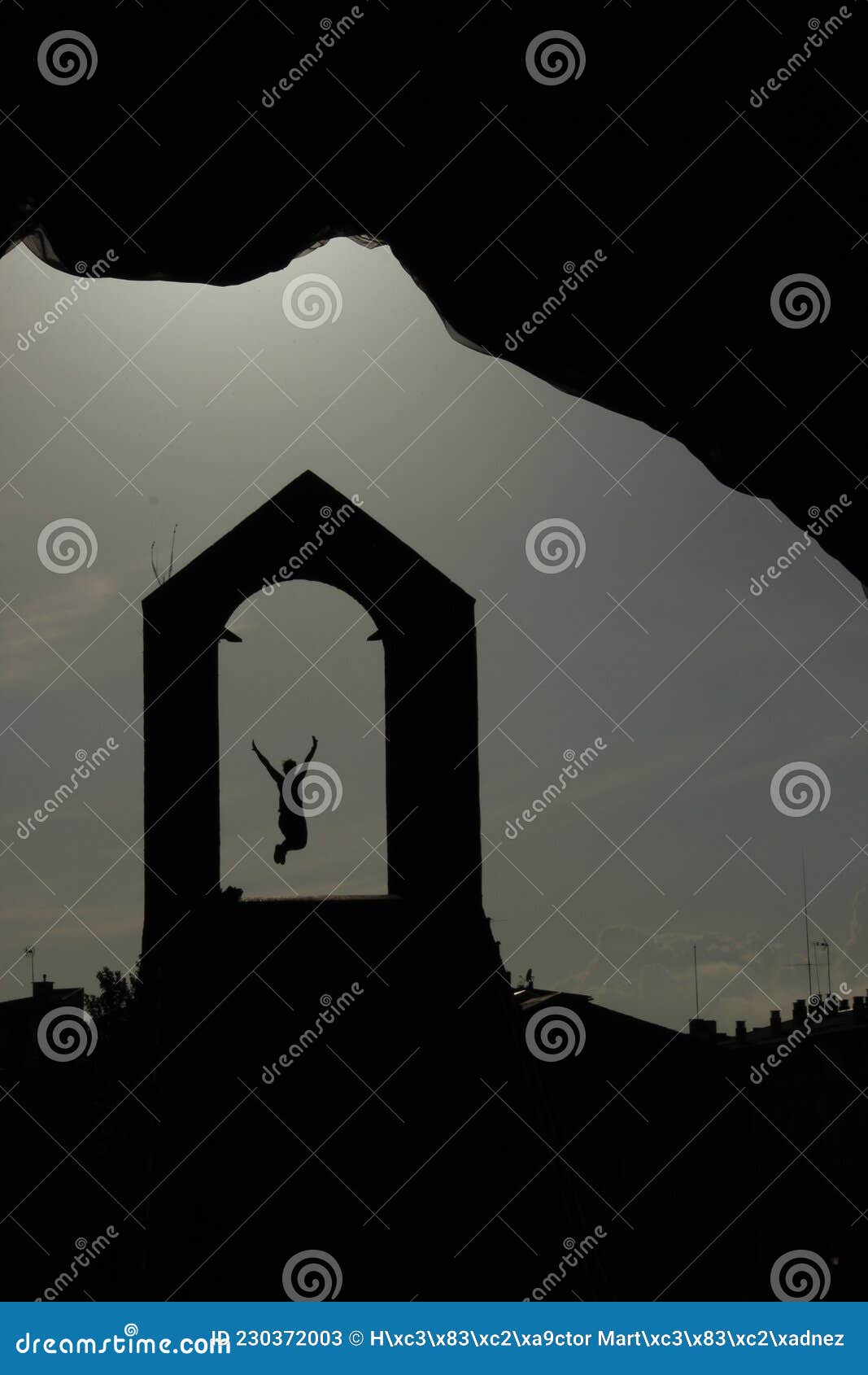 Jumping in the shadow stock image. Image of people, jump - 230372003