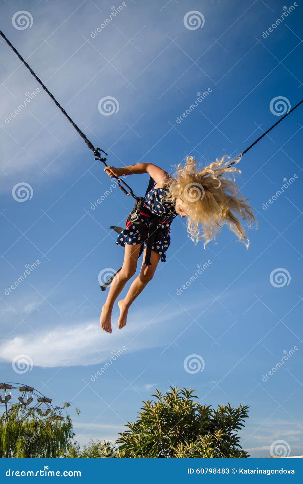 Jumping in sky stock image. Image of swing, childhood - 60798483