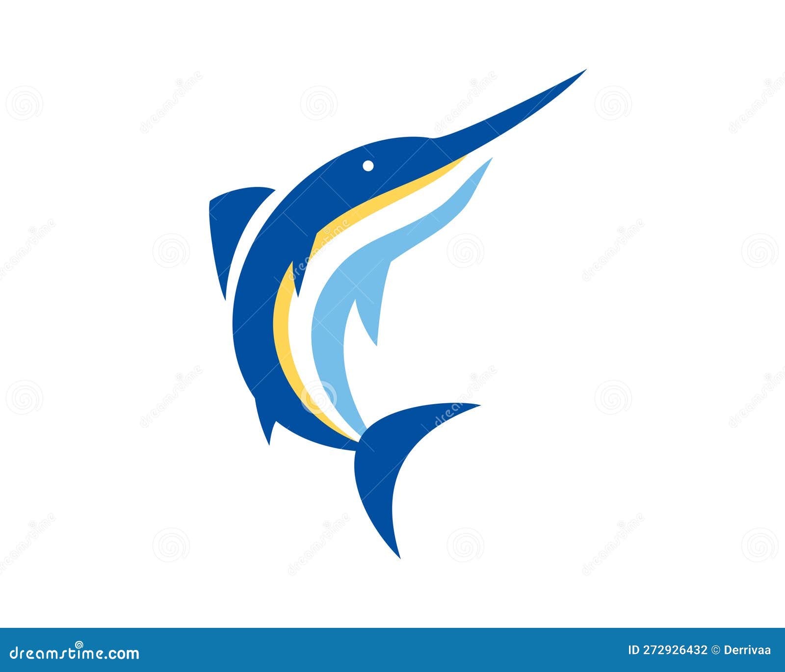 Jumping Swordfish Visualized with Simple Illustration Stock Vector ... Jumping Swordfish Visualized with Simple Illustration Stock Vector ...