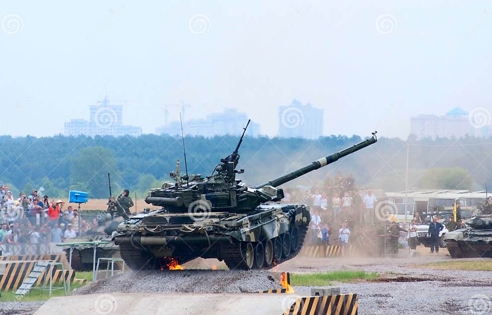 Jumping tank editorial image. Image of battle, range - 15005390