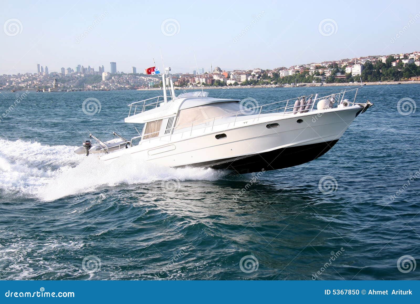 Jumping on the waves stock photo. Image of motorboat, speedboat - 5367850