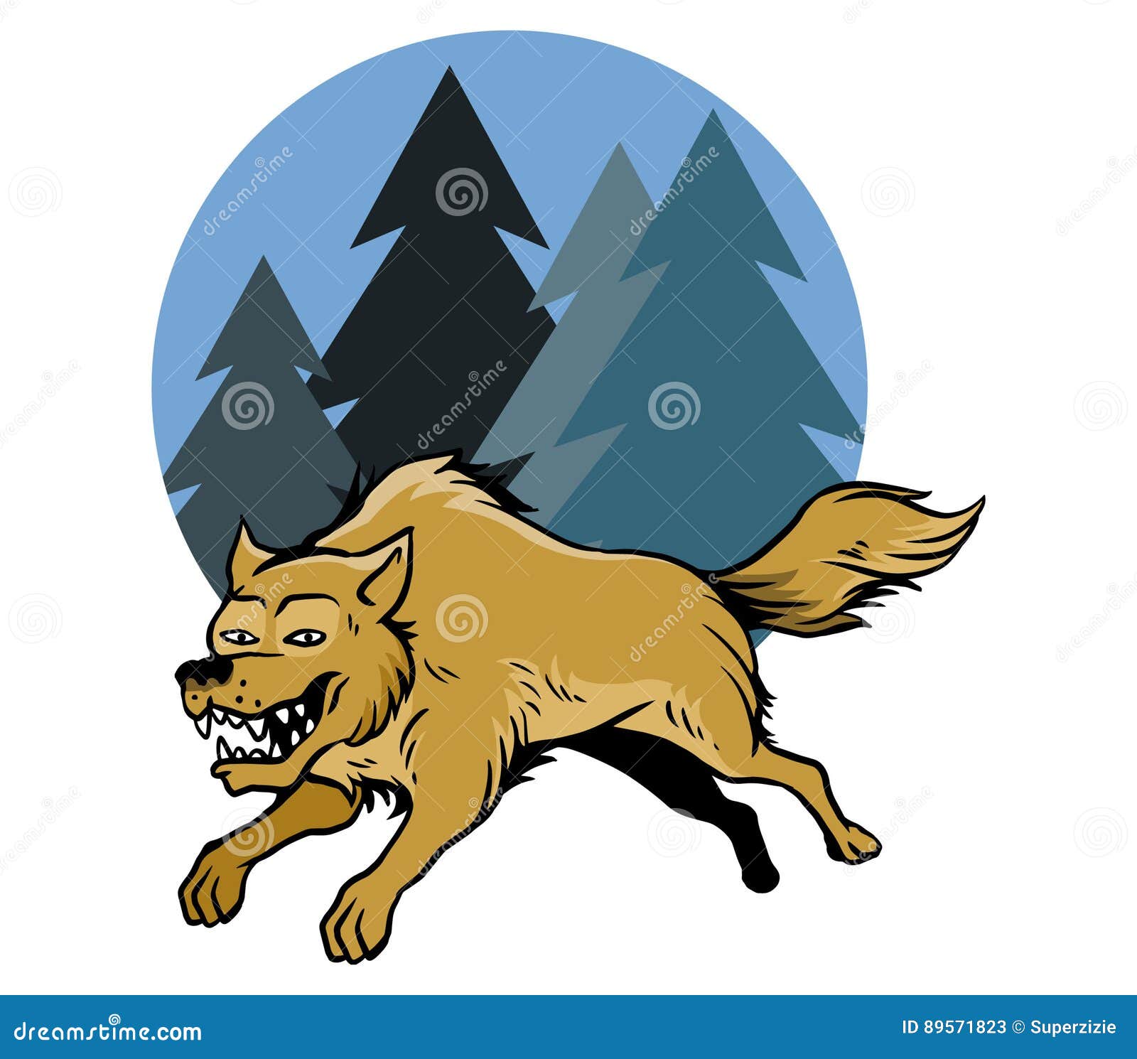 Wolf Trees Stock Illustrations – 423 Wolf Trees Stock Illustrations ...