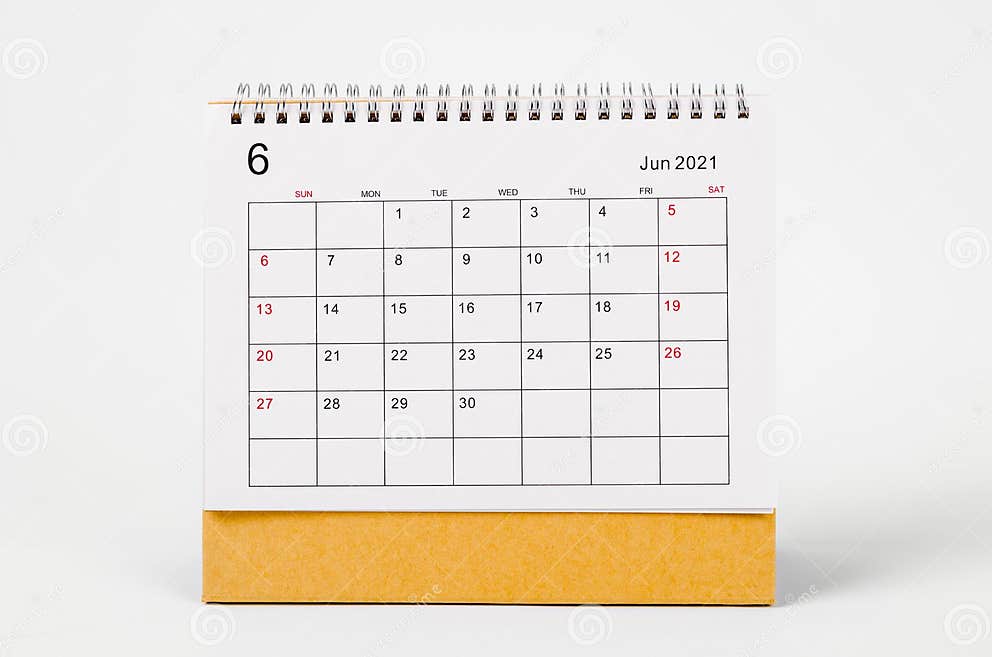 Jun Calendar 2021 stock image. Image of appointment - 213000933