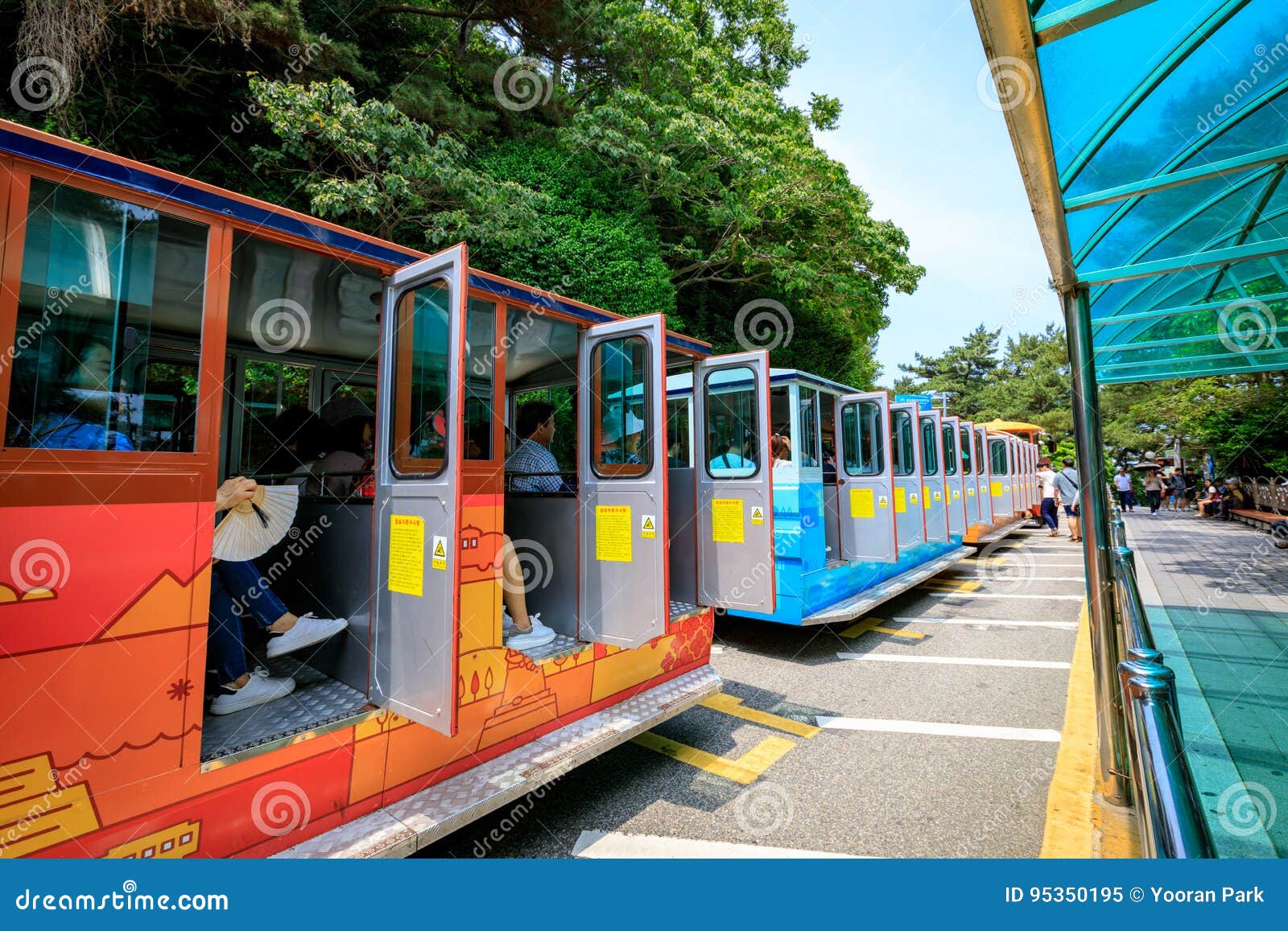 Jun 21, 2017 Danubi Train for Sightseeing at Taejongdae Park in ...