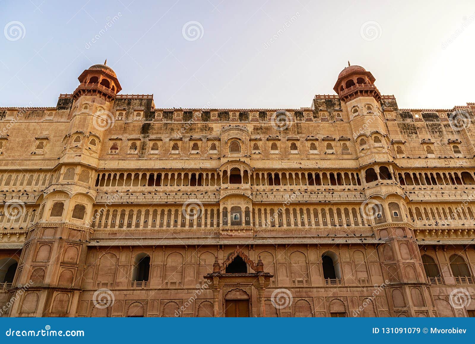Junagarh Fort in Bikaner Frontal View, Rajasthan India Stock Image ...