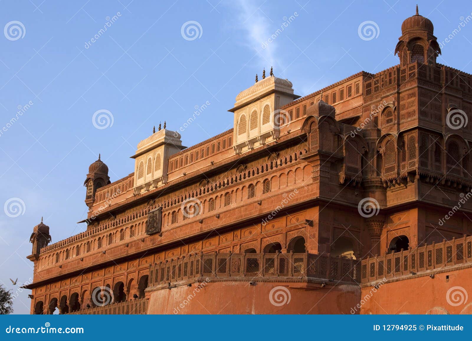Junagarh Fort india stock image. Image of place, architecture - 12794925