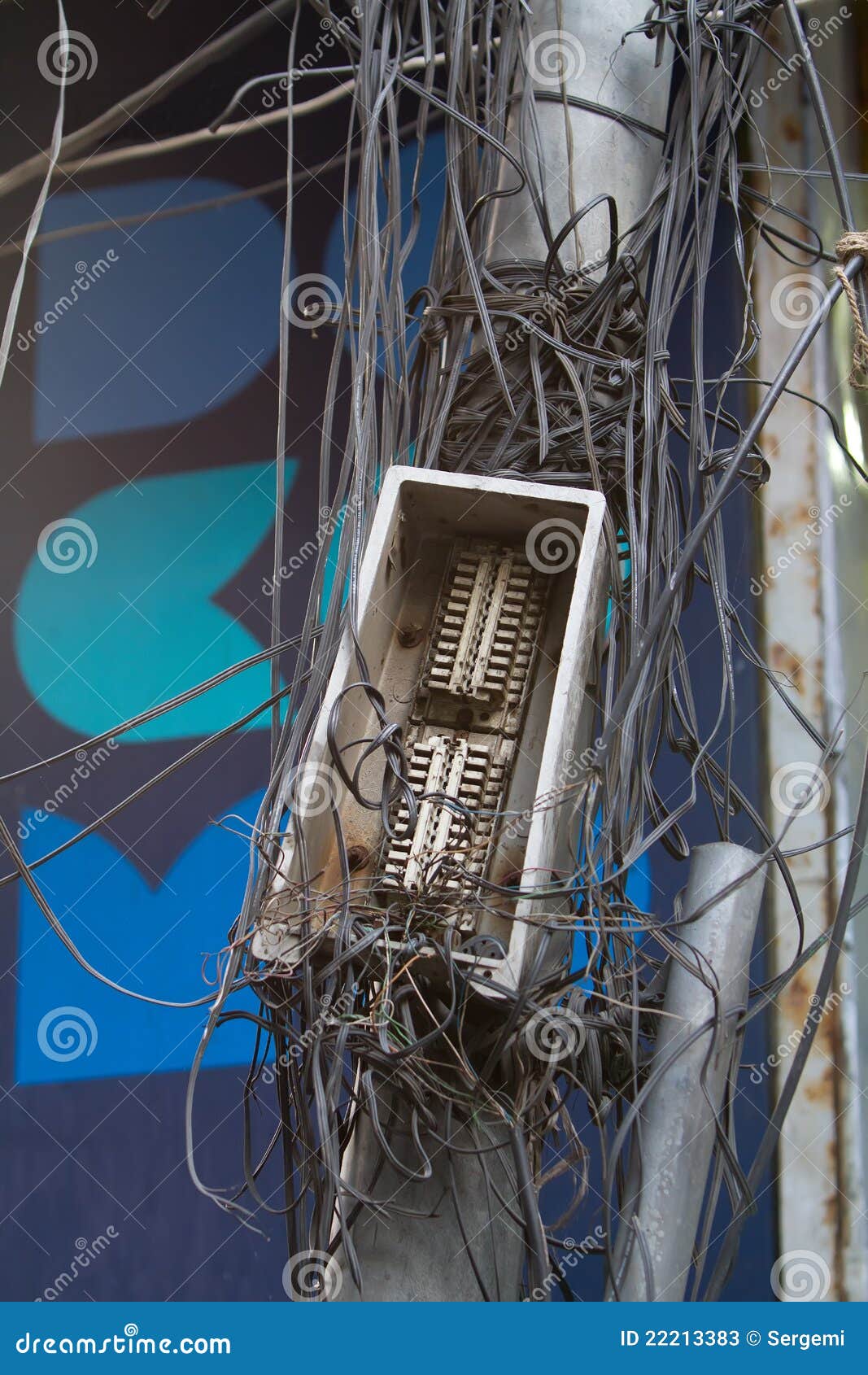Junction box stock image. Image of cables, connector - 22213383