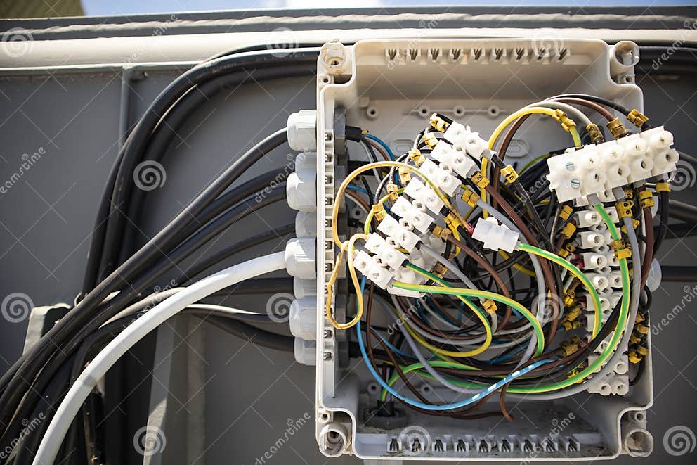About the Junction Box of Electrical Panel Machine and Inside There are ...