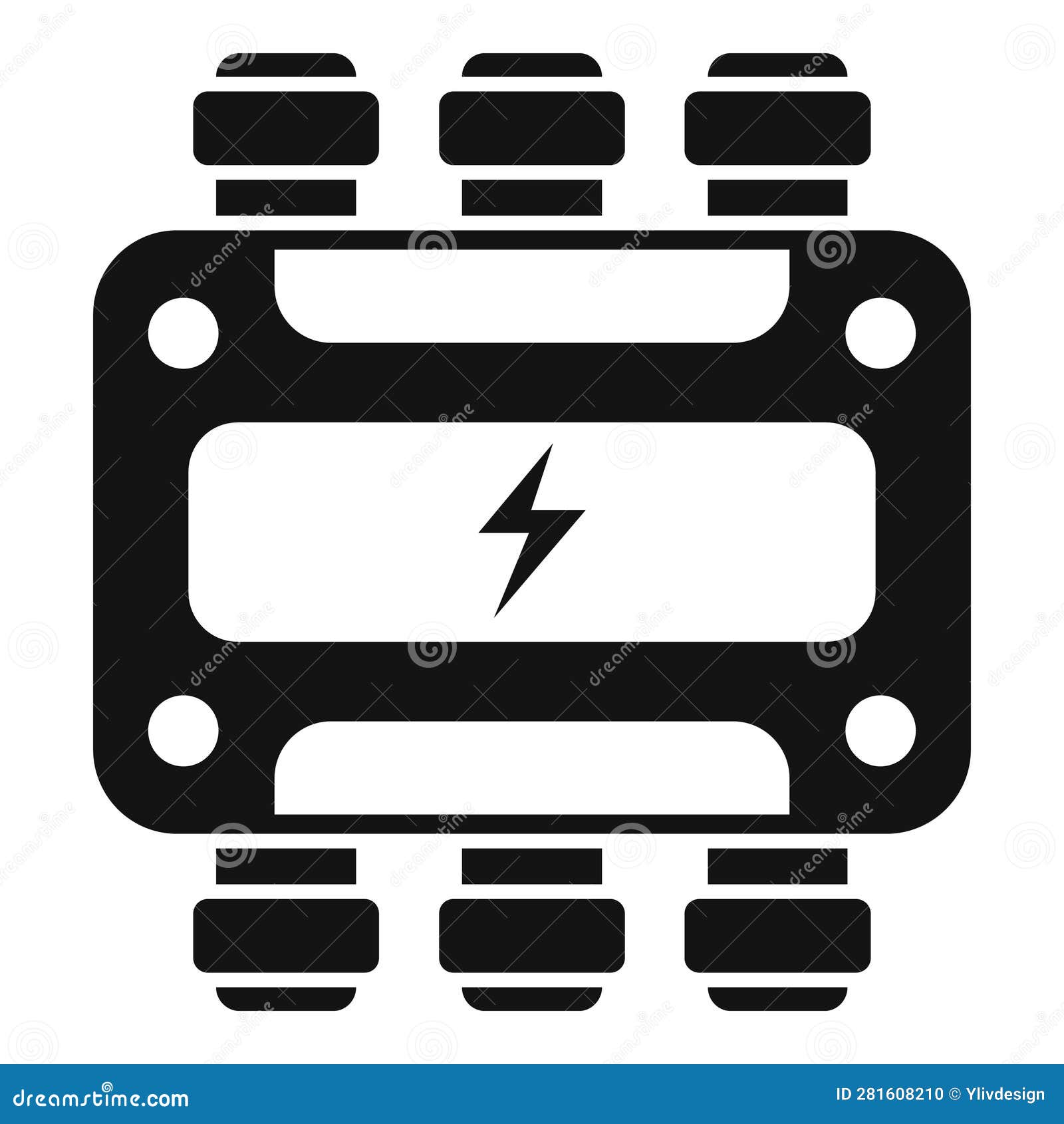 Junction Box Equipment Icon Simple Vector. Electric Power Stock ...