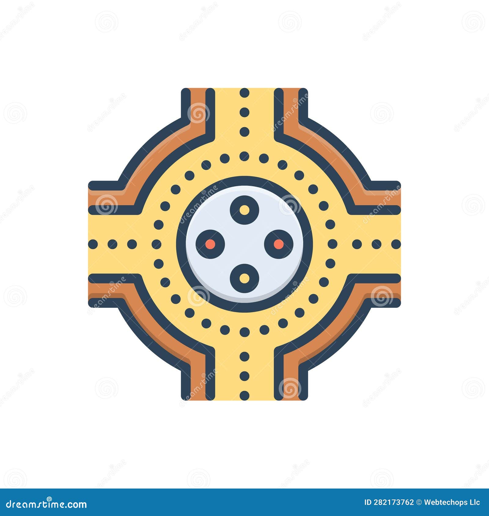 Color Illustration Icon for Junction, Join and Road Stock Vector ...