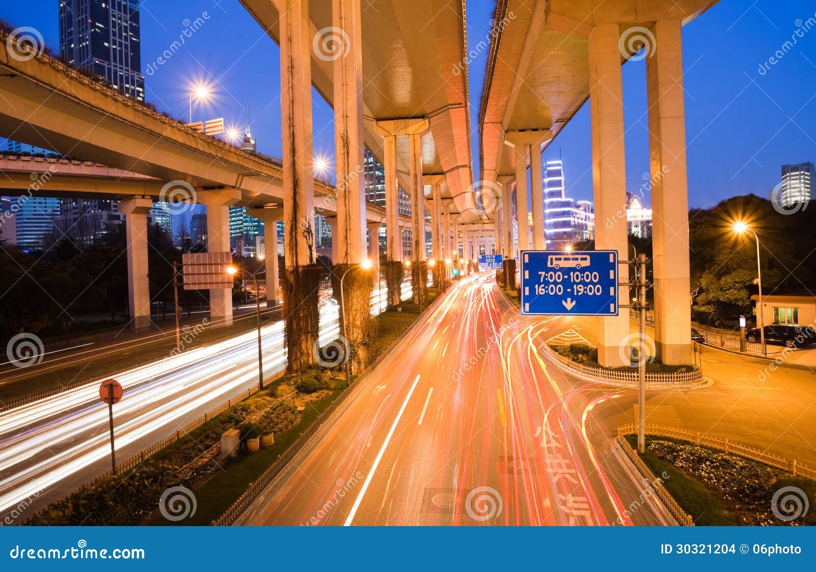 Junction with light stock photo. Image of district, architecture - 30321204