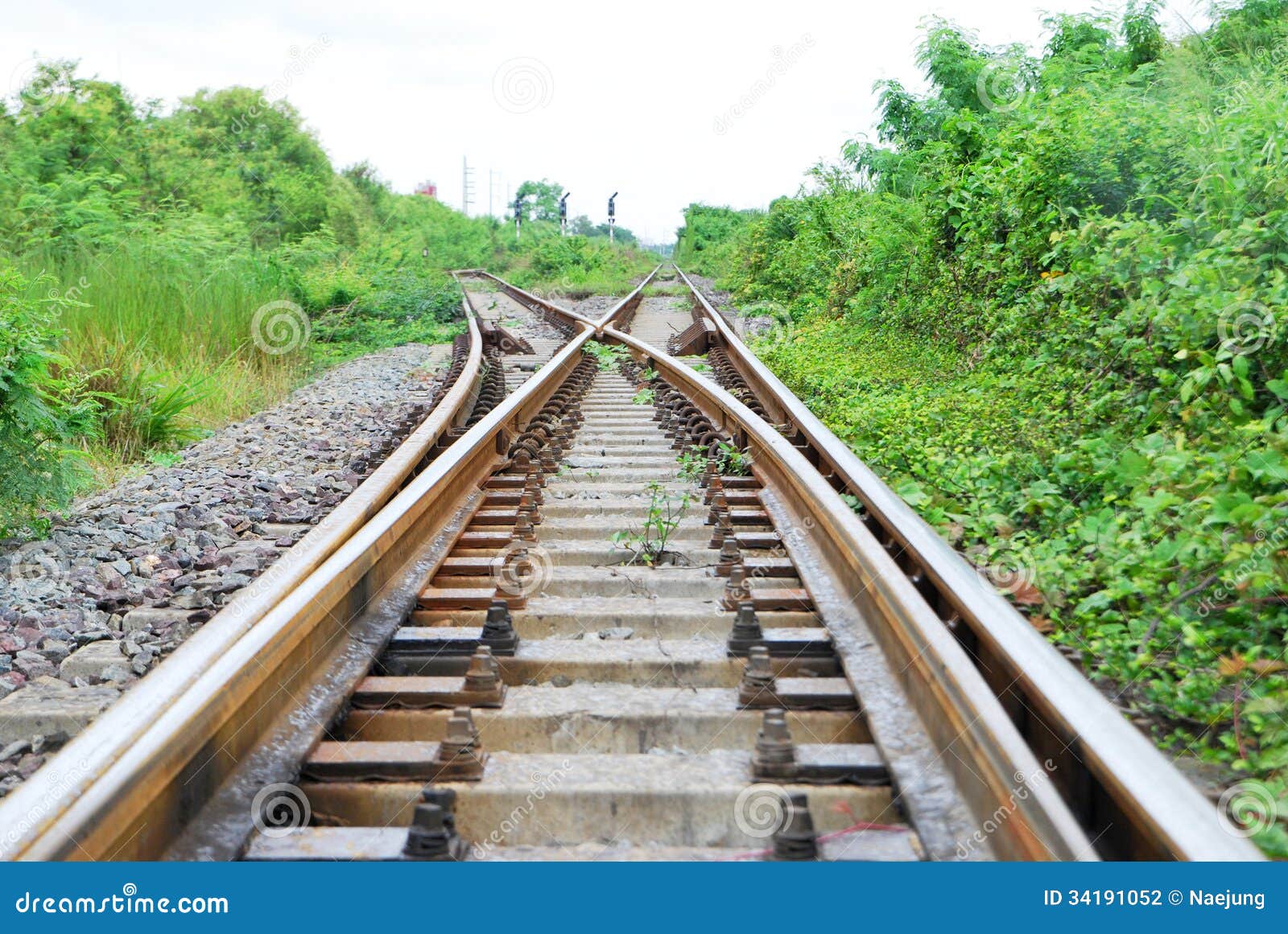 Junction railway stock photo. Image of country, track - 34191052