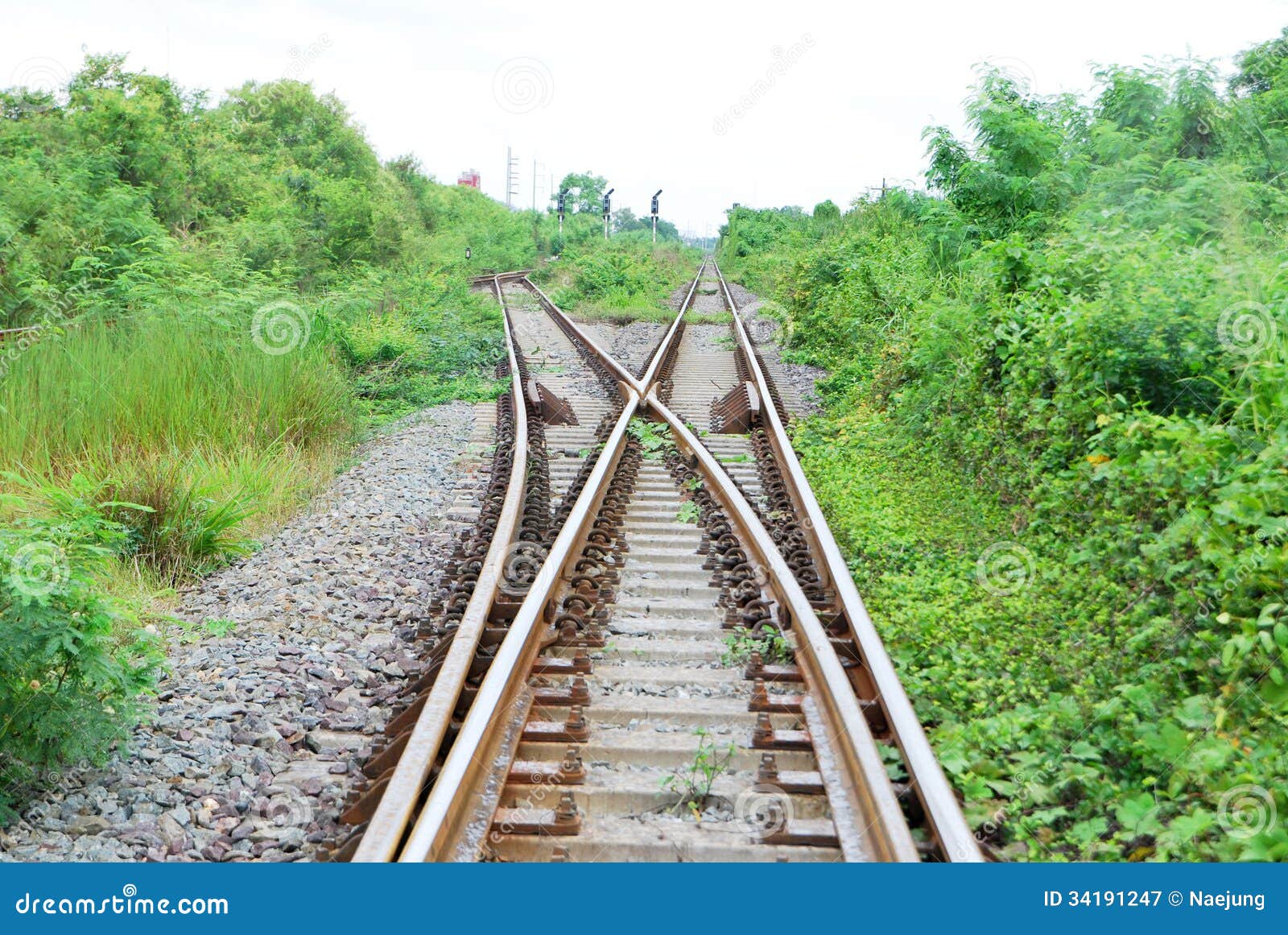 Junction railway stock image. Image of rails, tracks - 34191247