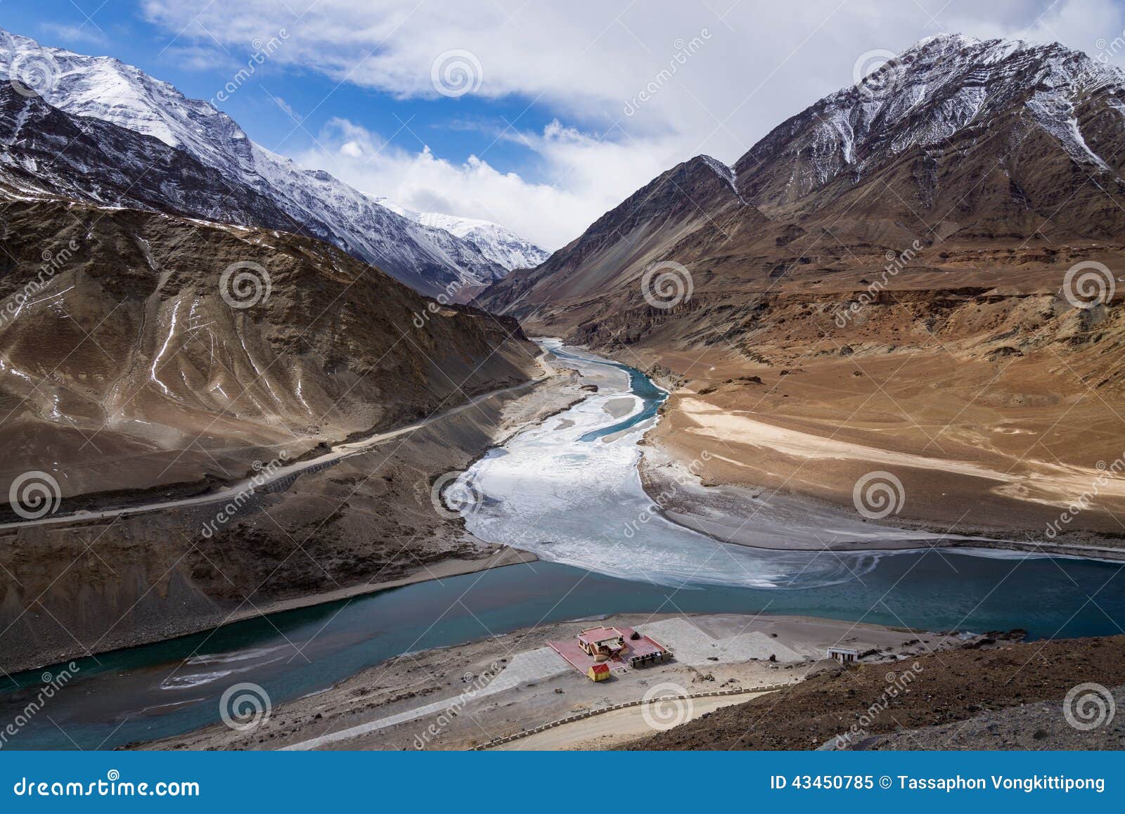Junction of river stock image. Image of green, asia, confluent - 43450785