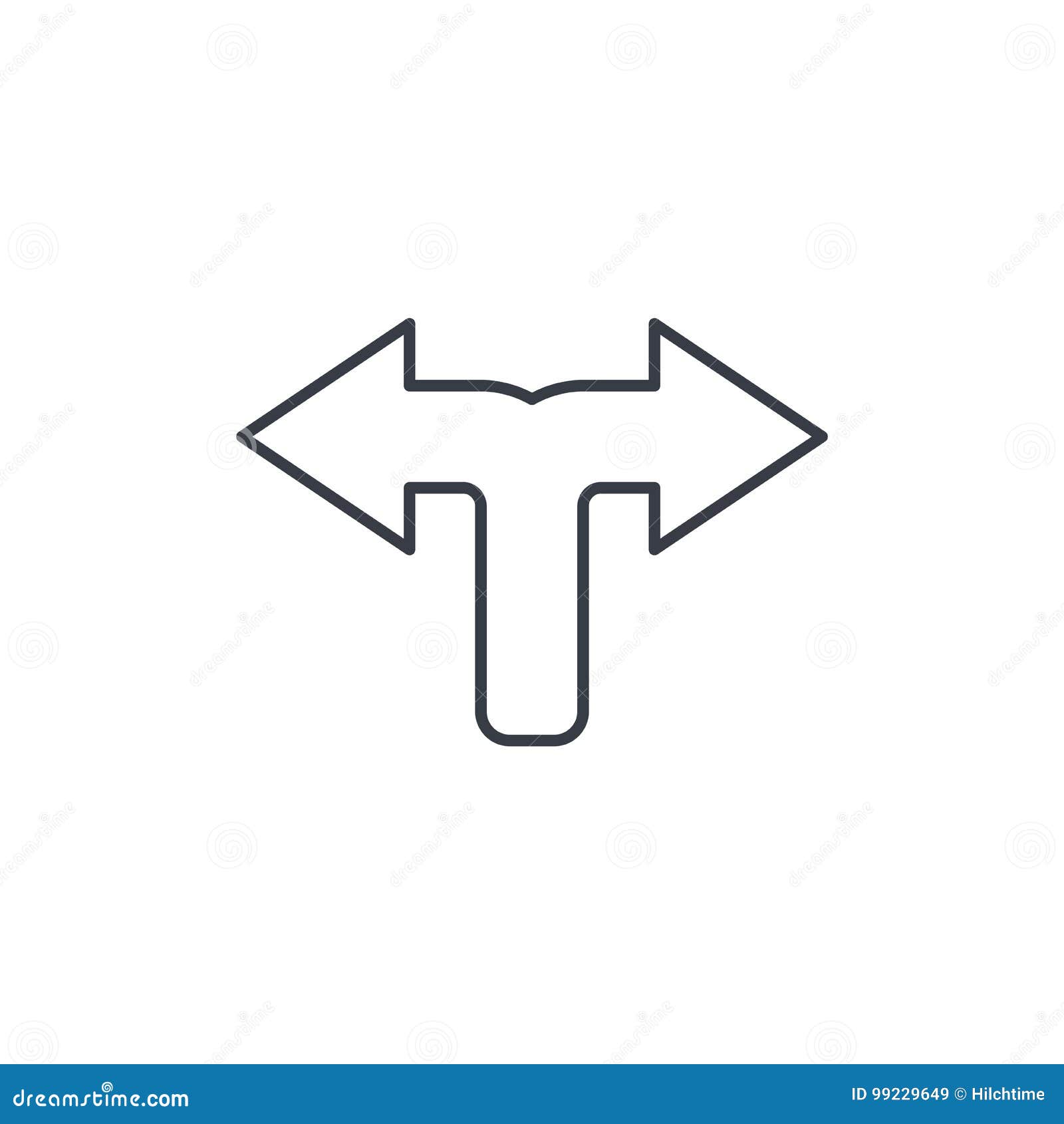 Junction Separation, Three Way Isometric Icon. 3d Line Art Technical ...