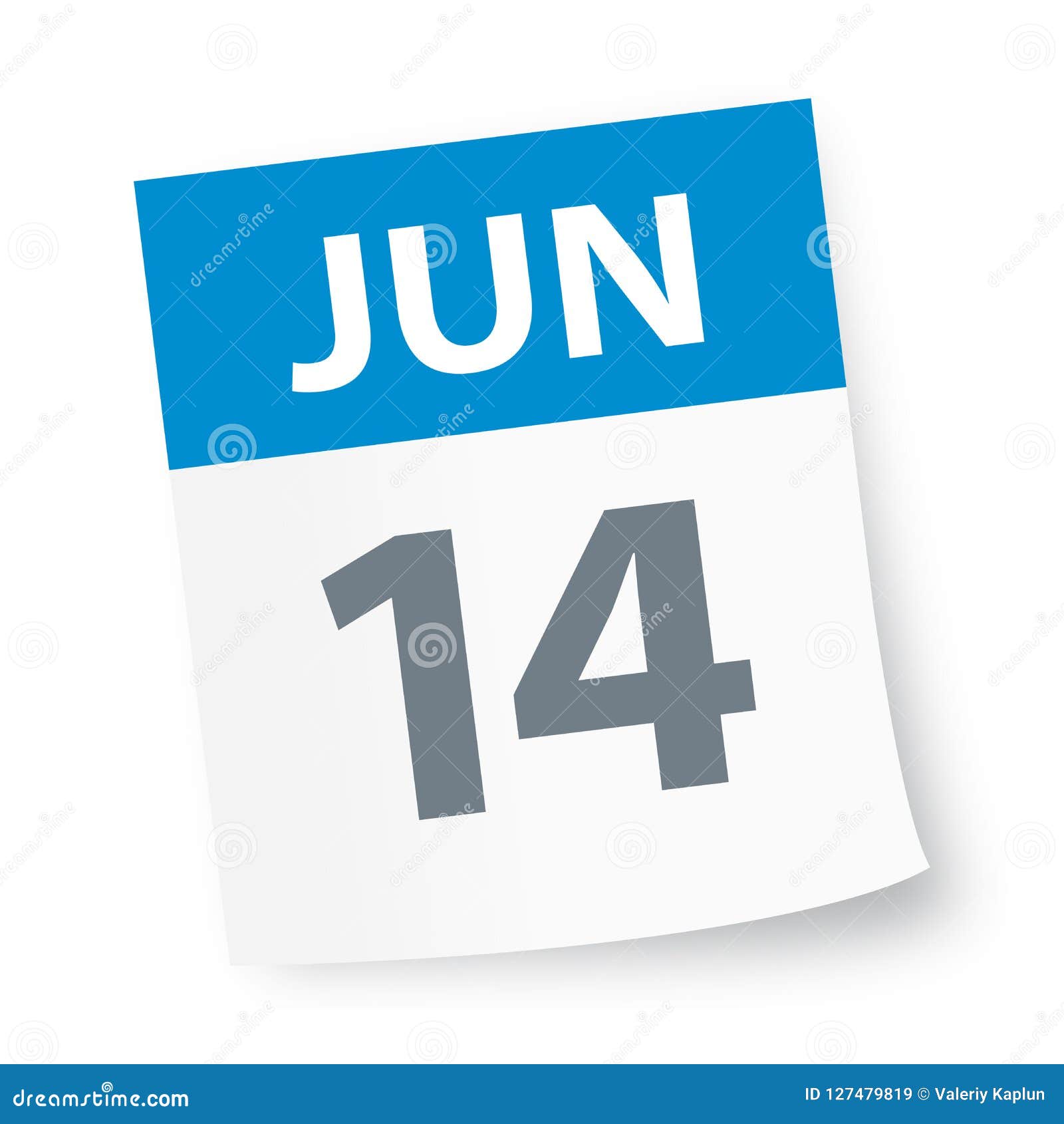 June 14 - Calendar Icon stock illustration. Illustration of month ...