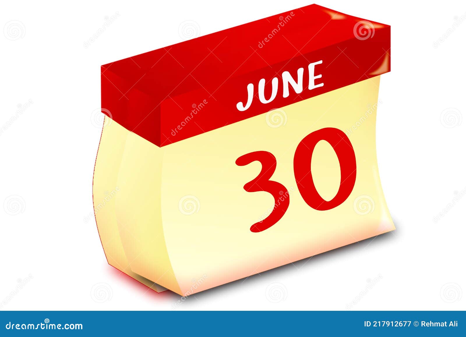 30 June, Calendar Icon. on White Background Stock Illustration ...