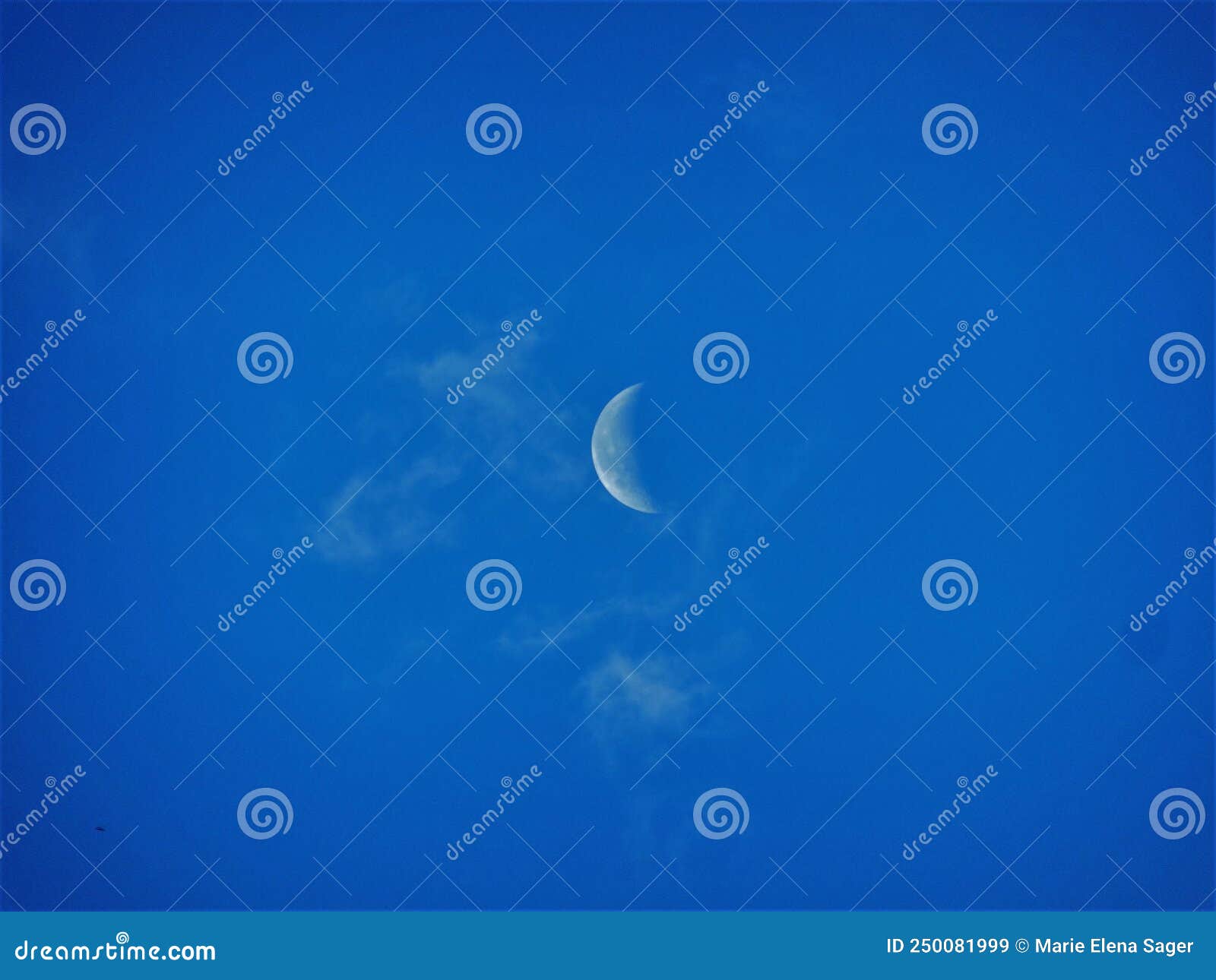 June Crescent Moon 2022 stock image. Image of upward - 250081999