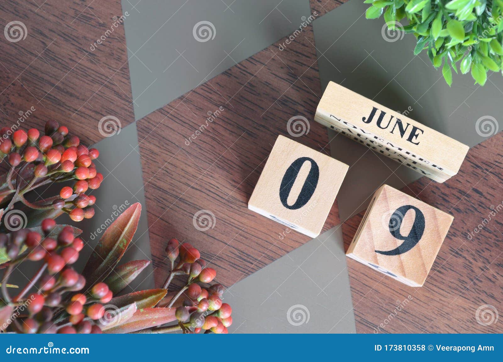 June 09. Date of June Month. Stock Photo - Image of celebrate ...