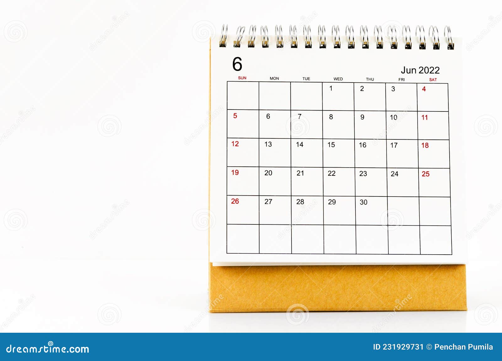 June 2022 Desk calendar stock image. Image of backgrounds - 231929731