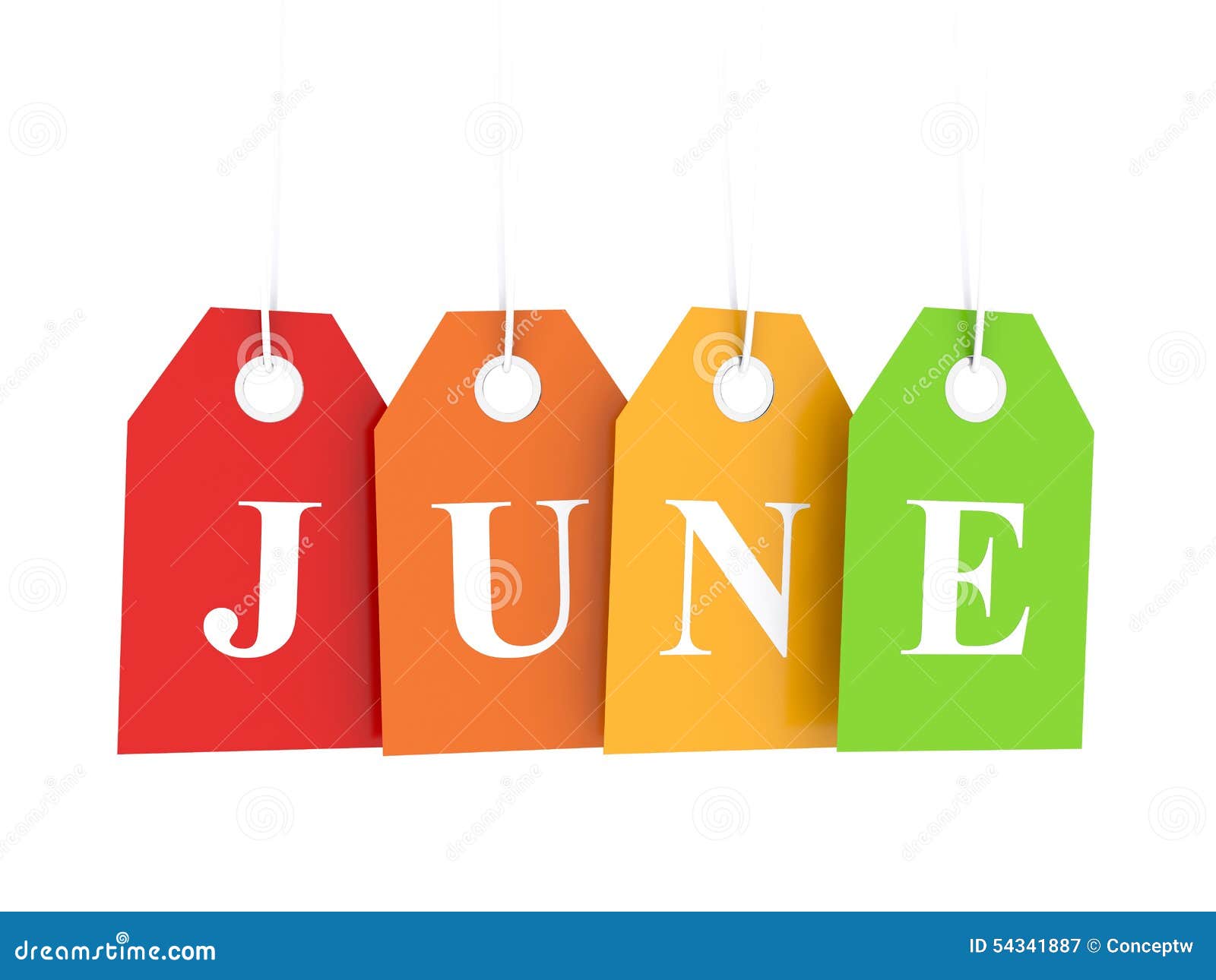 June discounts stock illustration. Illustration of colors - 54341887