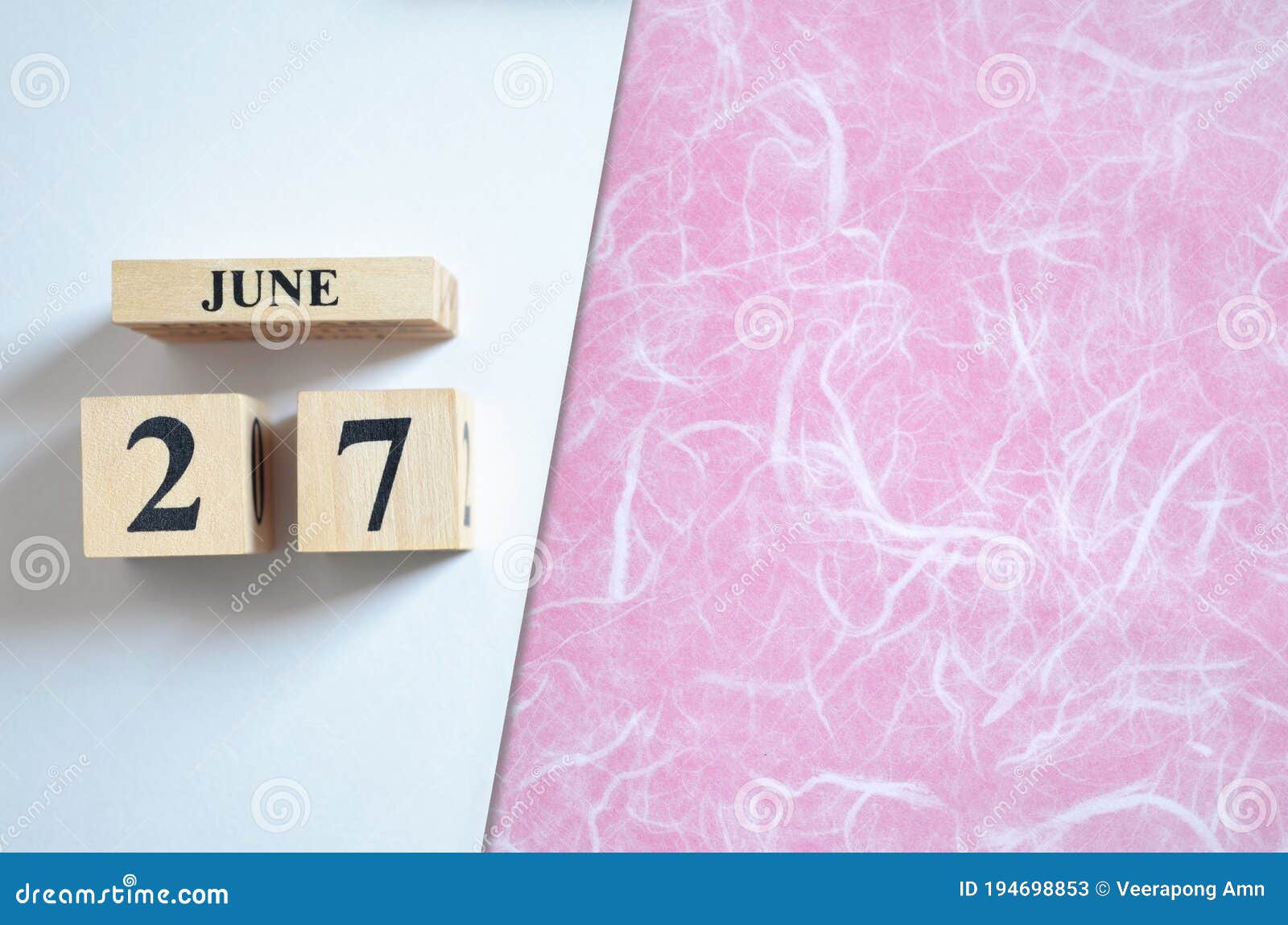 June 27 Empty White - Pink Background. Stock Image - Image of 2026 ...