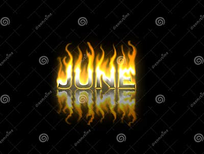 June on Fire stock illustration. Illustration of flames - 7714067