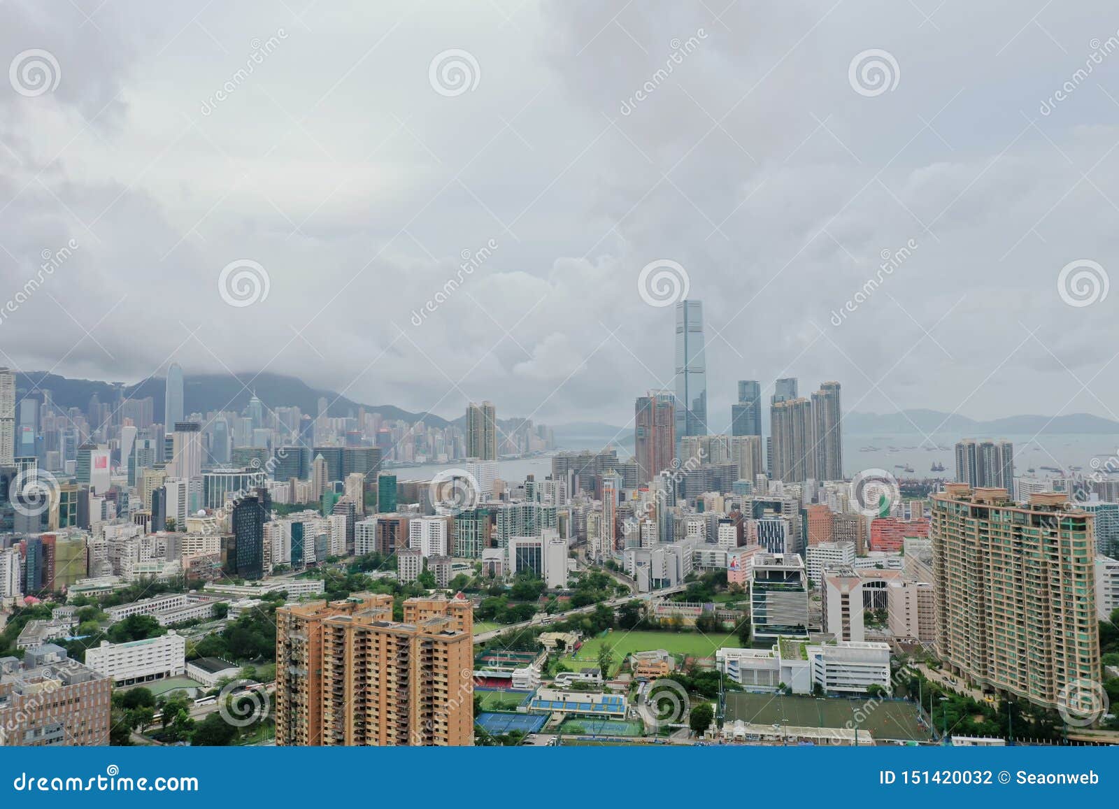 23 June 2019 Ho Man Tin View of Kowloon Stock Photo - Image of real ...