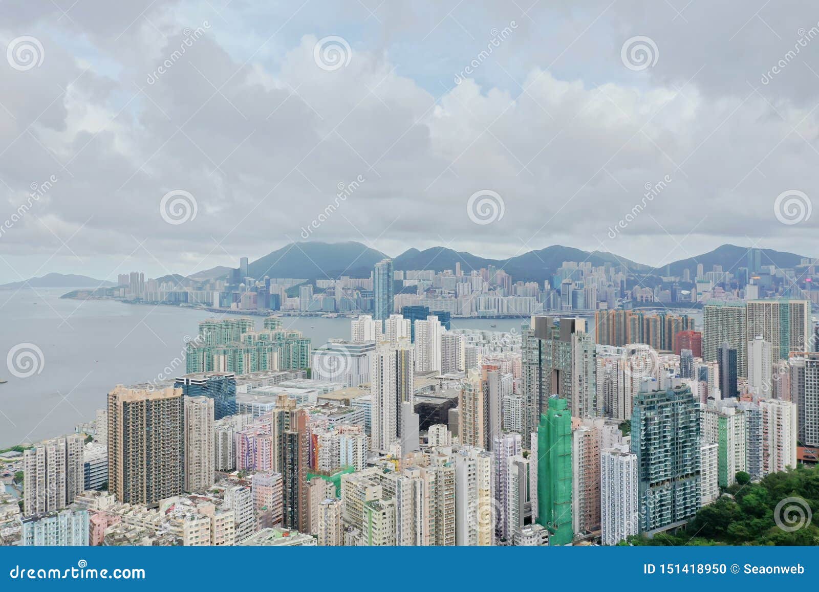 23 June 2019 Kowloon View at Ho Man Tin Stock Photo - Image of ...