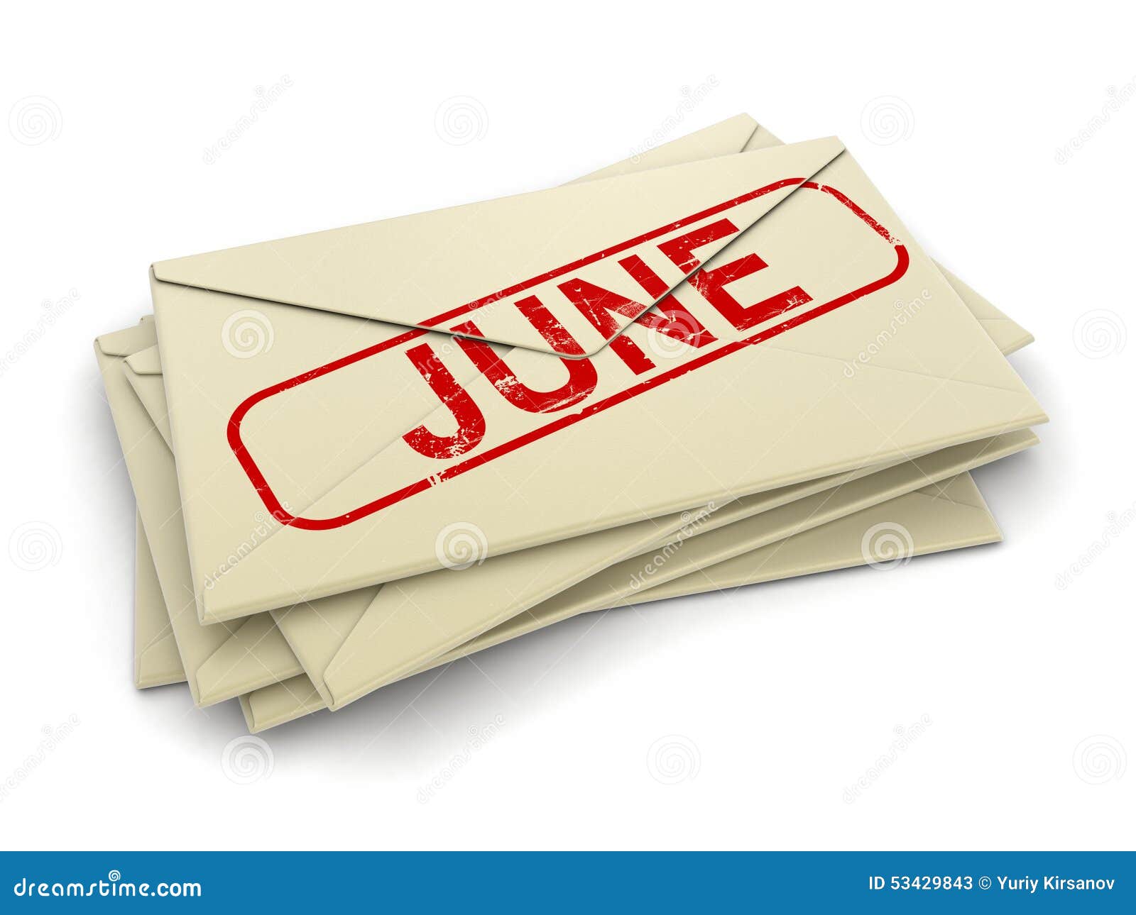 June Letters (clipping Path Included) Stock Illustration - Illustration ...